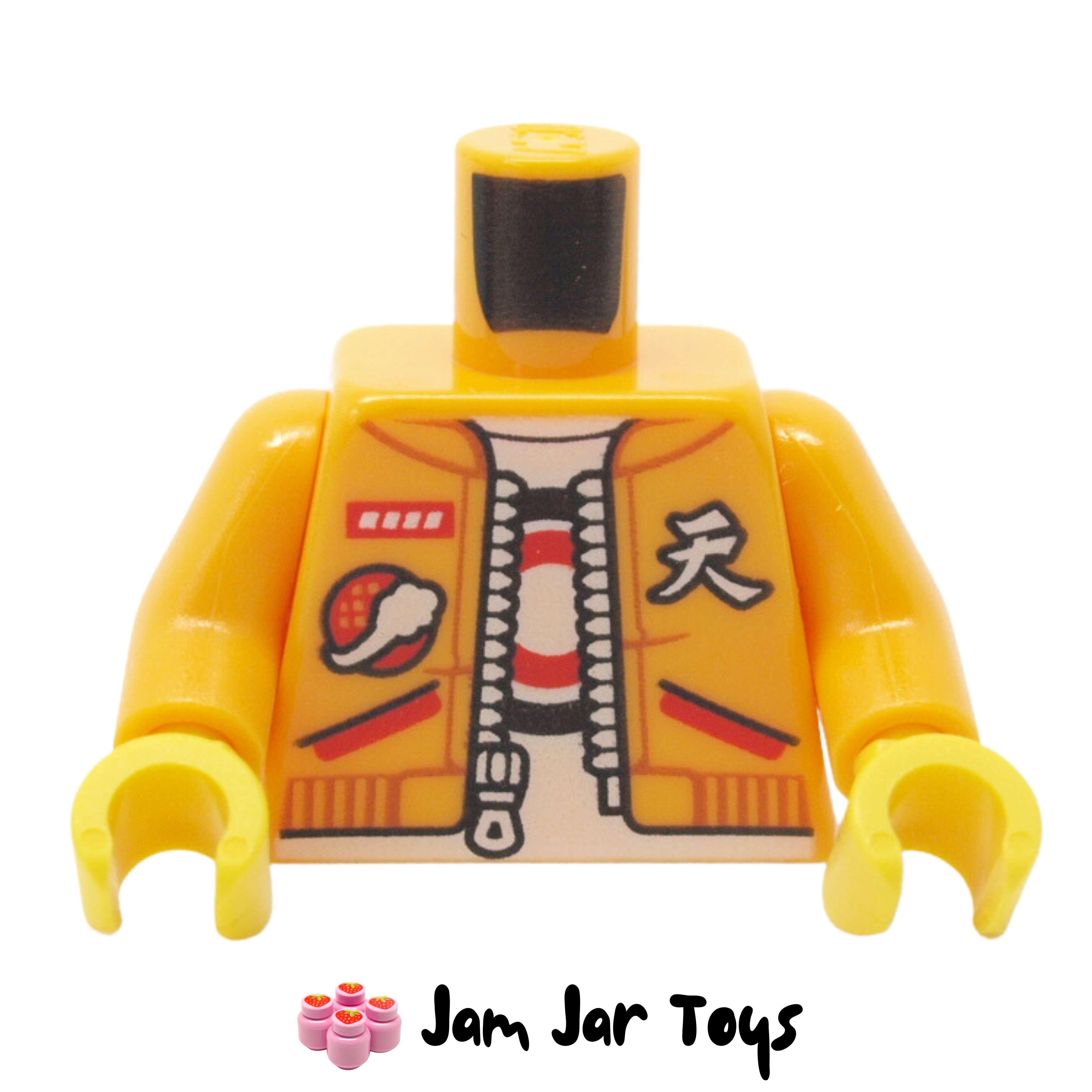 LEGO Torso Jacket with Patches, White Shirt, Monkey Logo. TO56