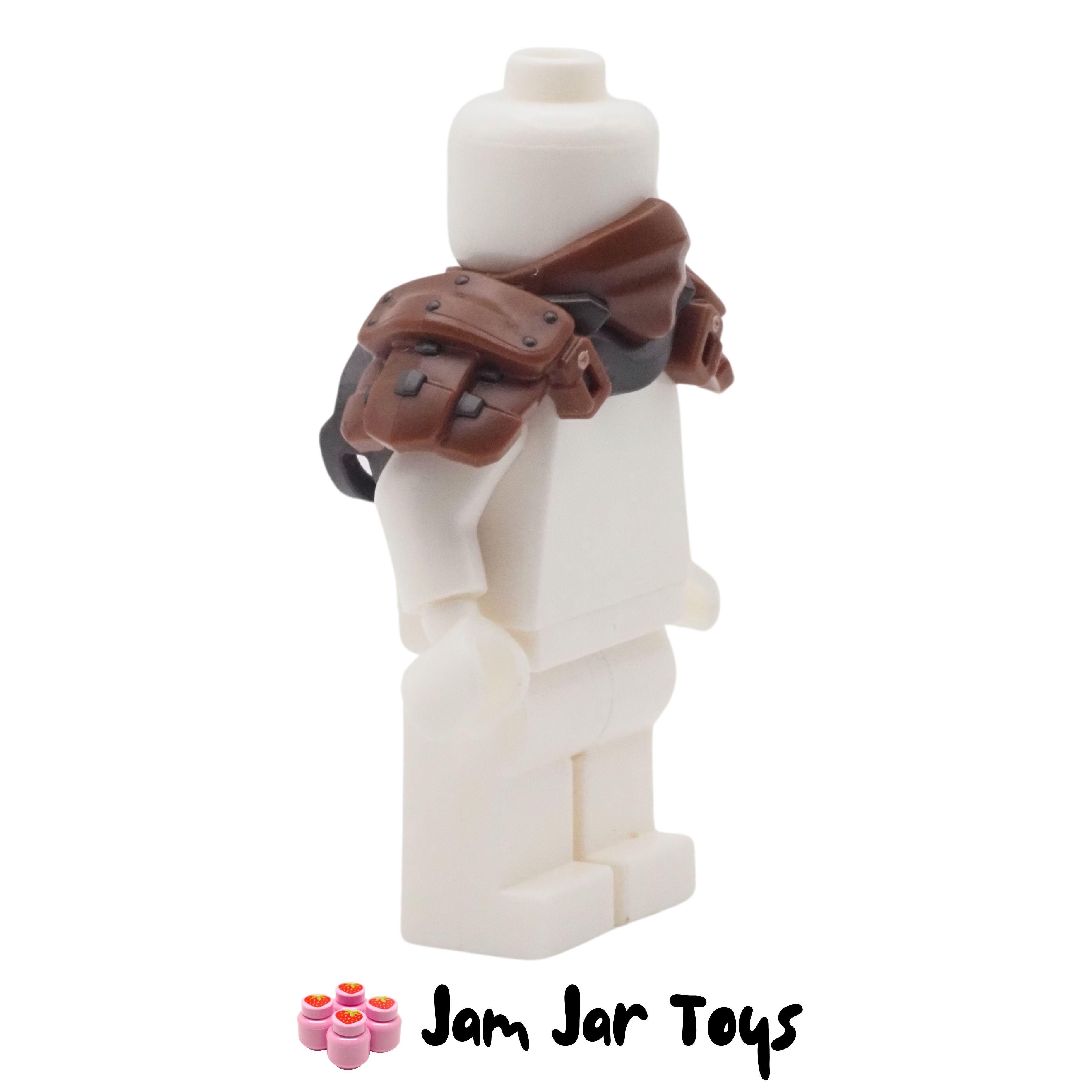 LEGO Reddish Brown Shoulder Armour, Bandana, Pearl Titanium Rivets ...