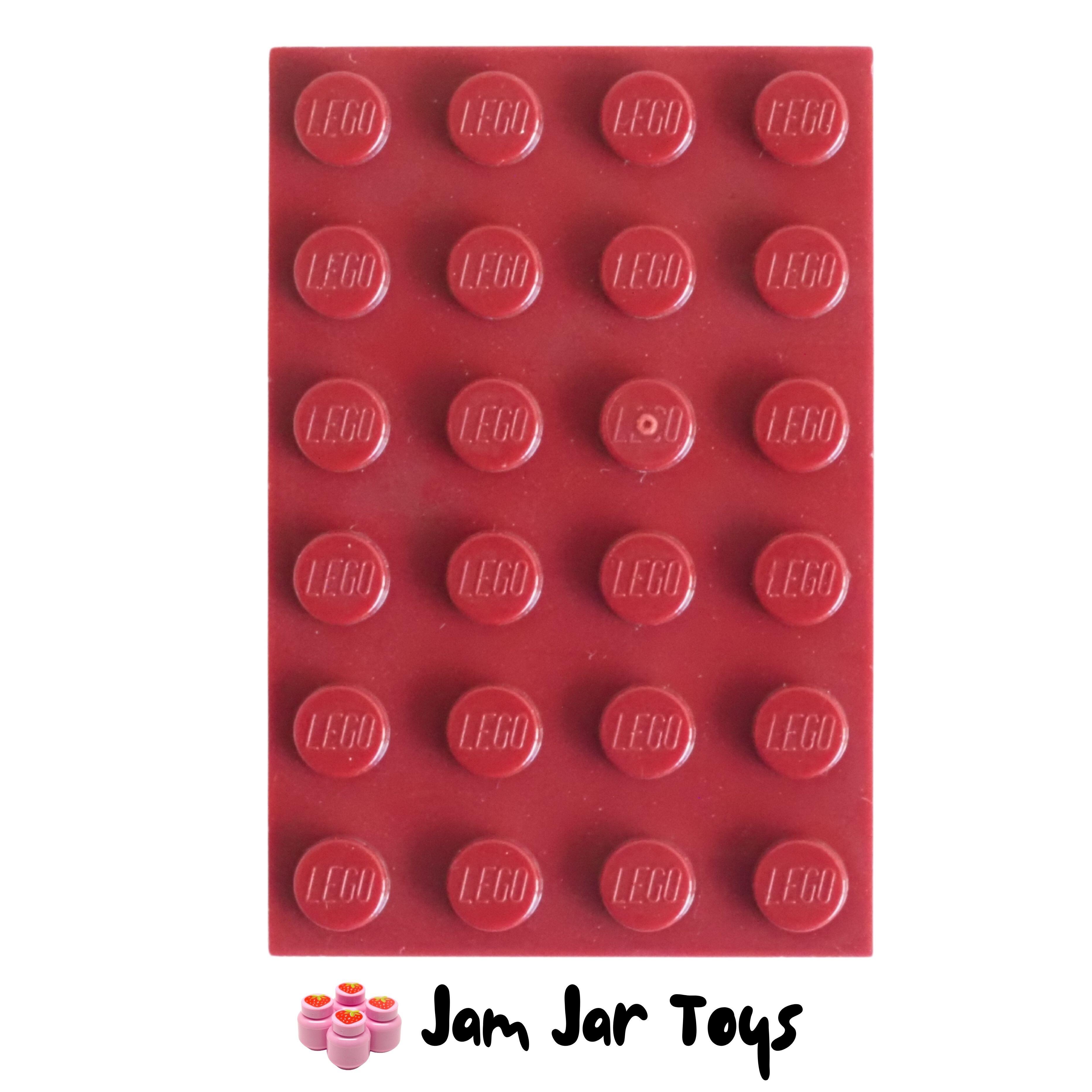 LEGO Dark Red 4 x 6 LEGO Base Plate.