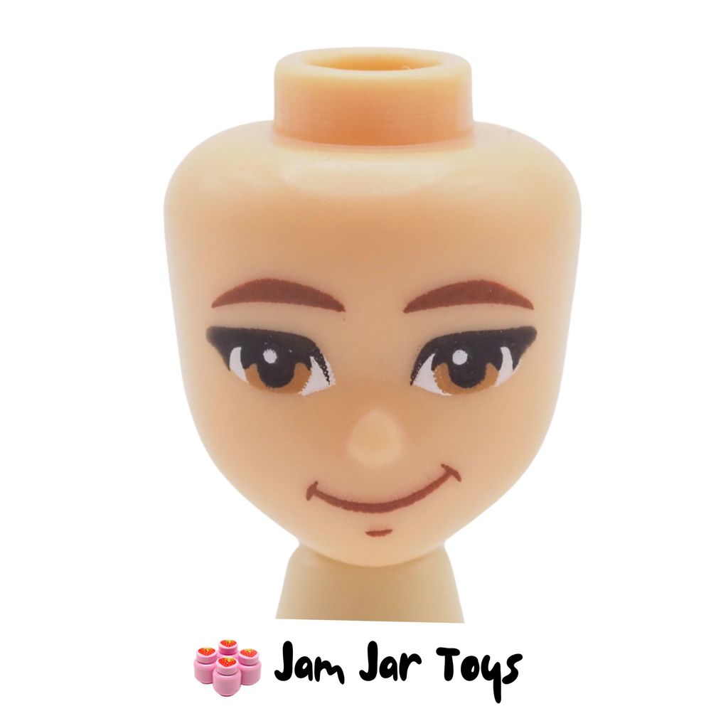 LEGO Petch Warm Tan Head, Brown Eyes 6520711 | JamJarToys