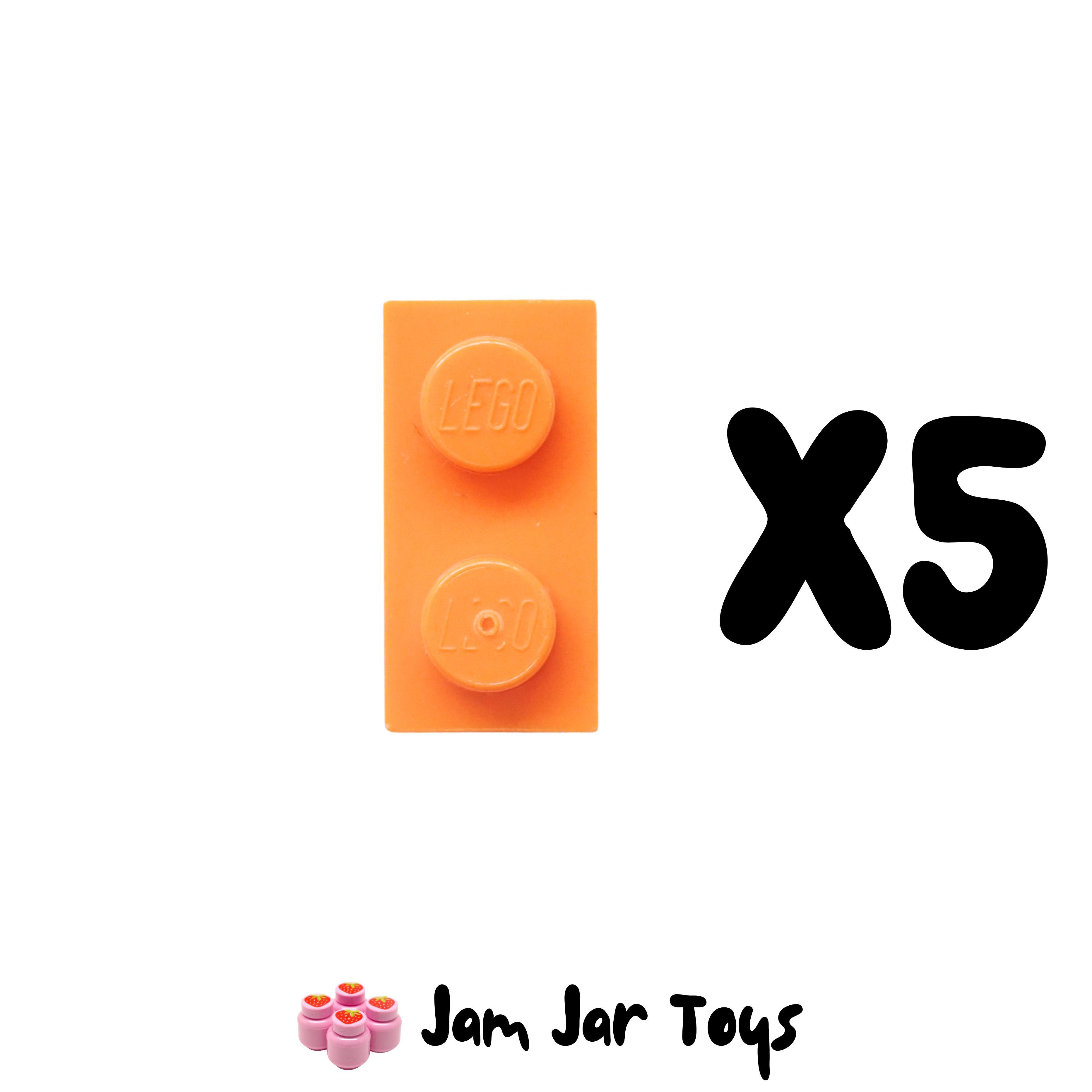 LEGO Five Orange 1 x 2 Tiles ST122