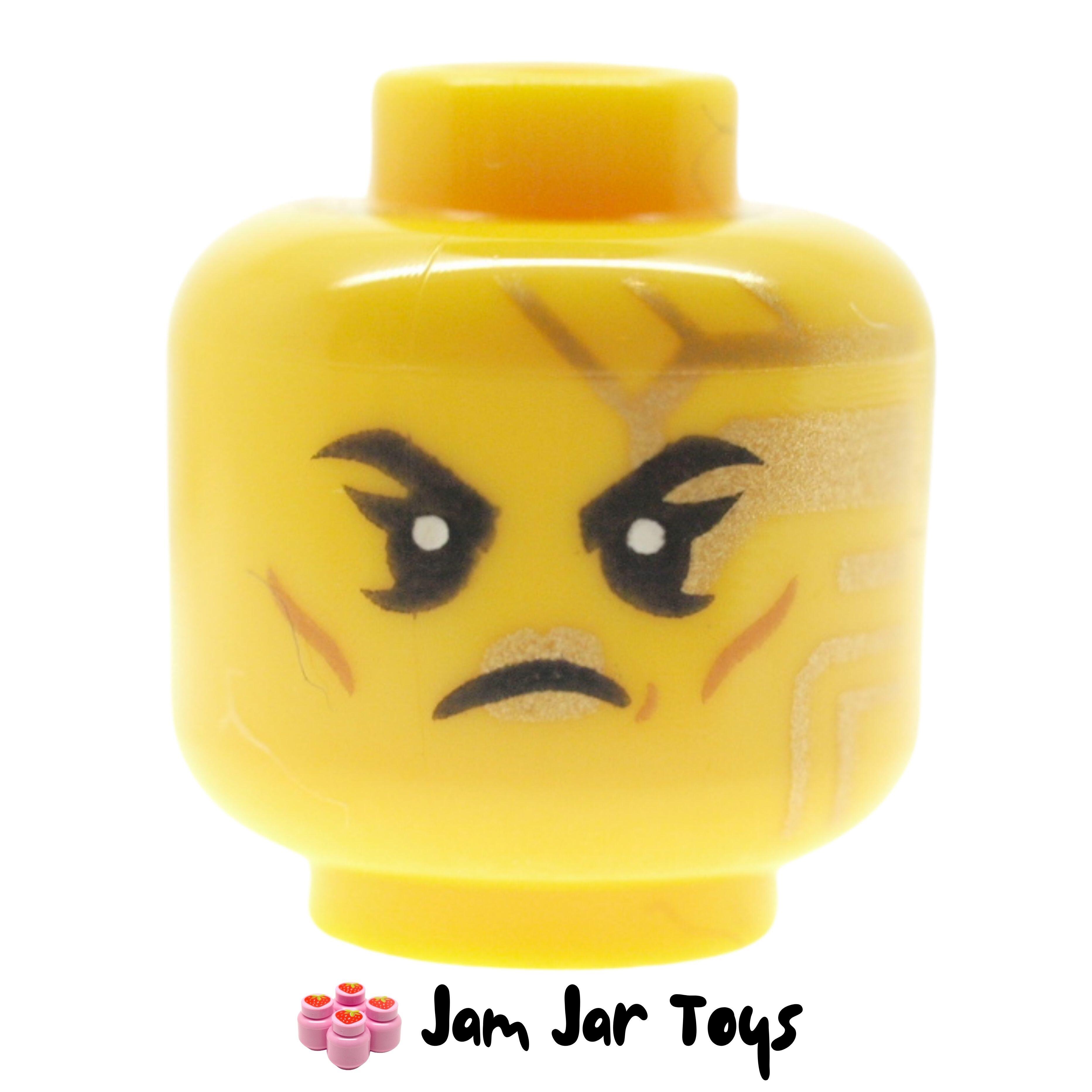 LEGO Empress Beatrix Head, Gold Circuitry, Angry Open Mouth Teeth ...