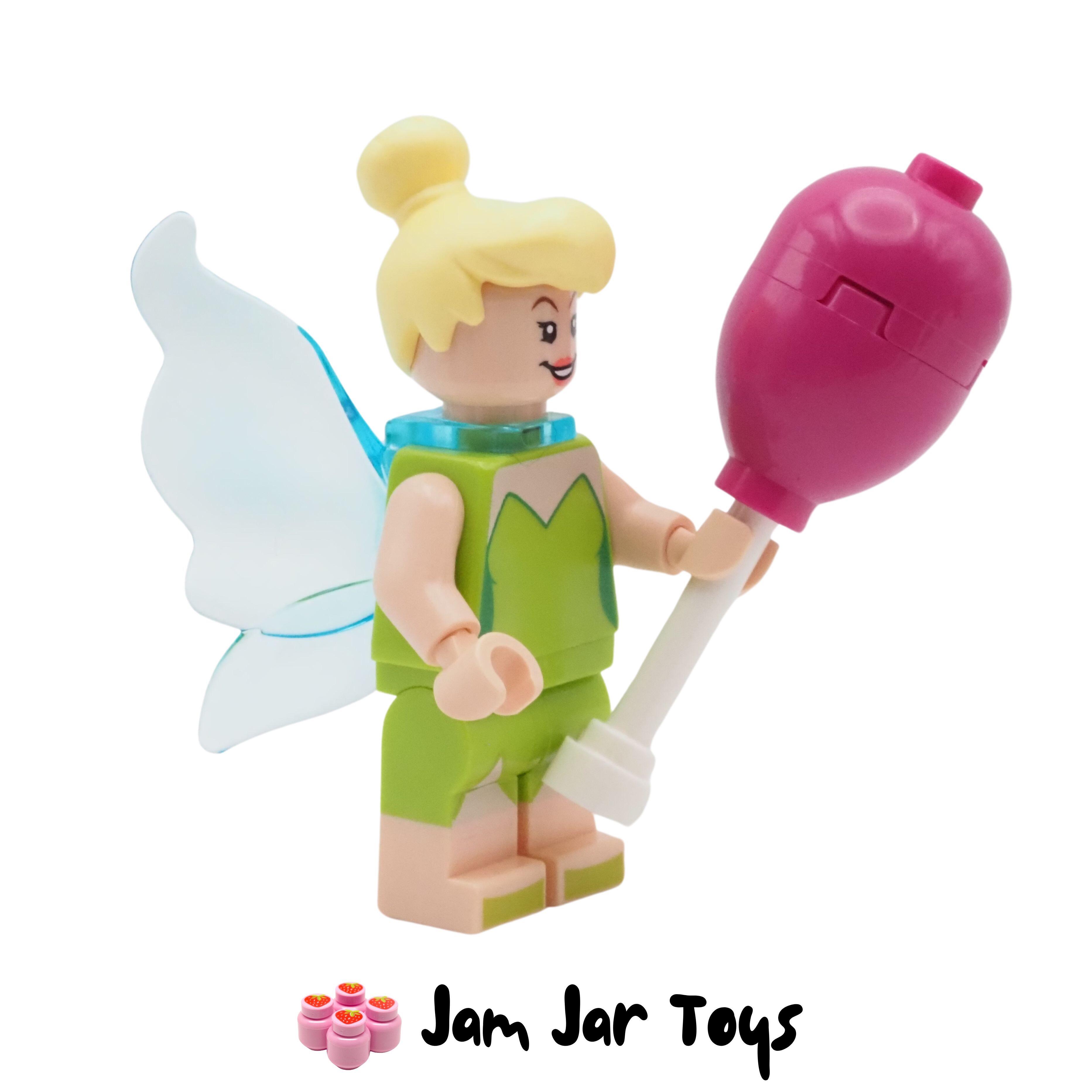 LEGO Tinker Bell Disney Mini Figure, Light Trans Blue Butterfly Wings. R473