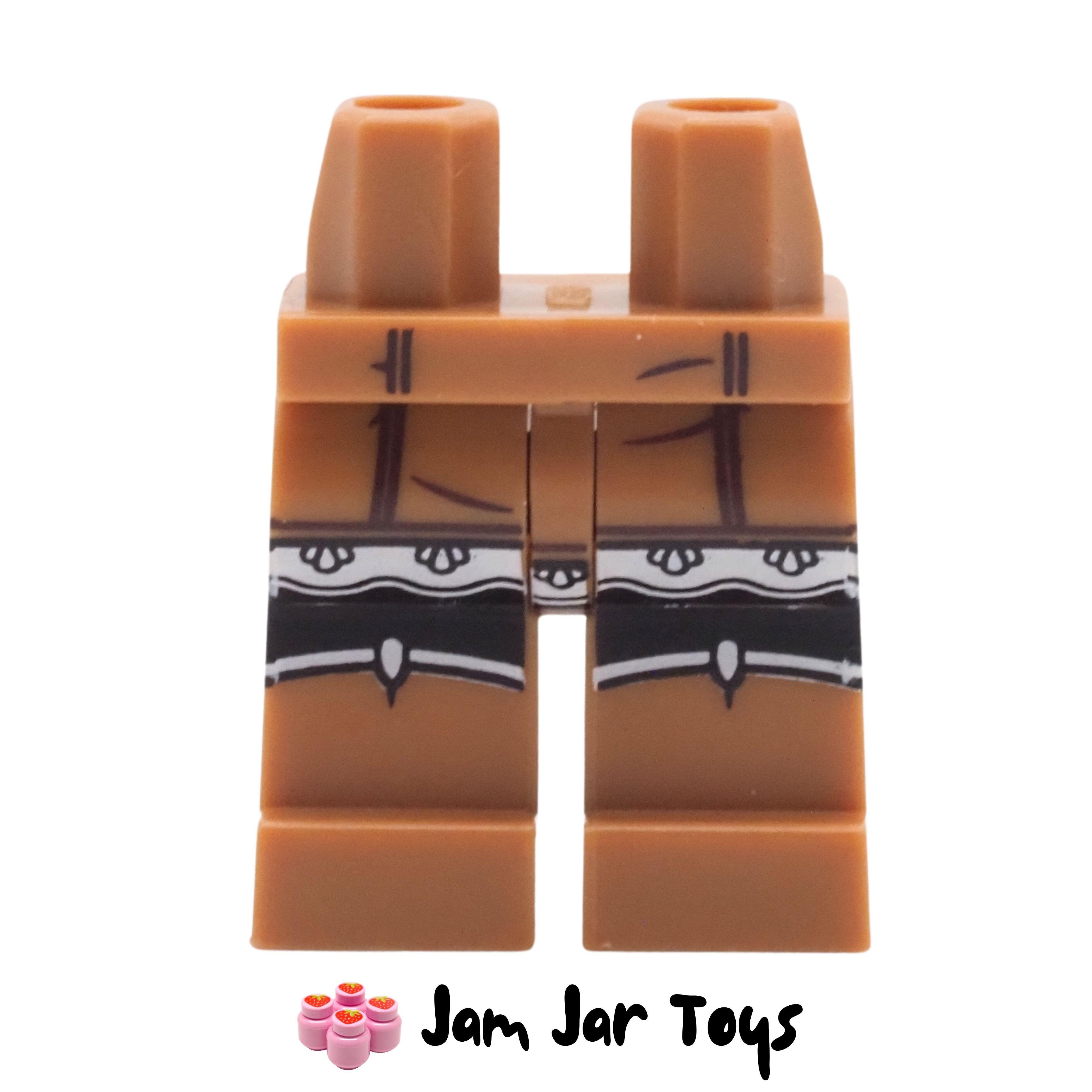 LEGO March Harriet Medium Nougat Legs, Black and White Garters. L286