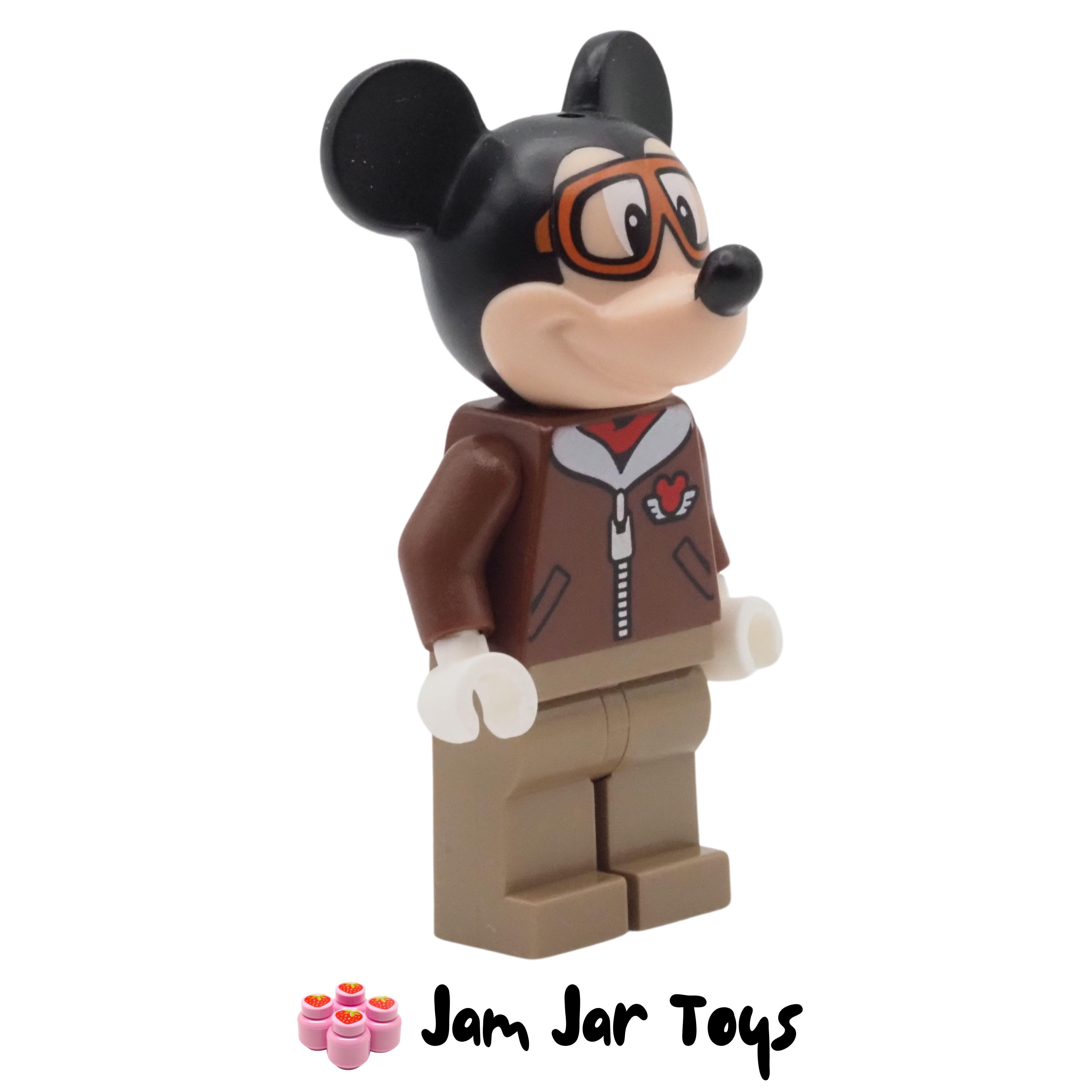 LEGO Disney Mickey Mouse Pilot Mini Figure In Brown Flying Jacket R859