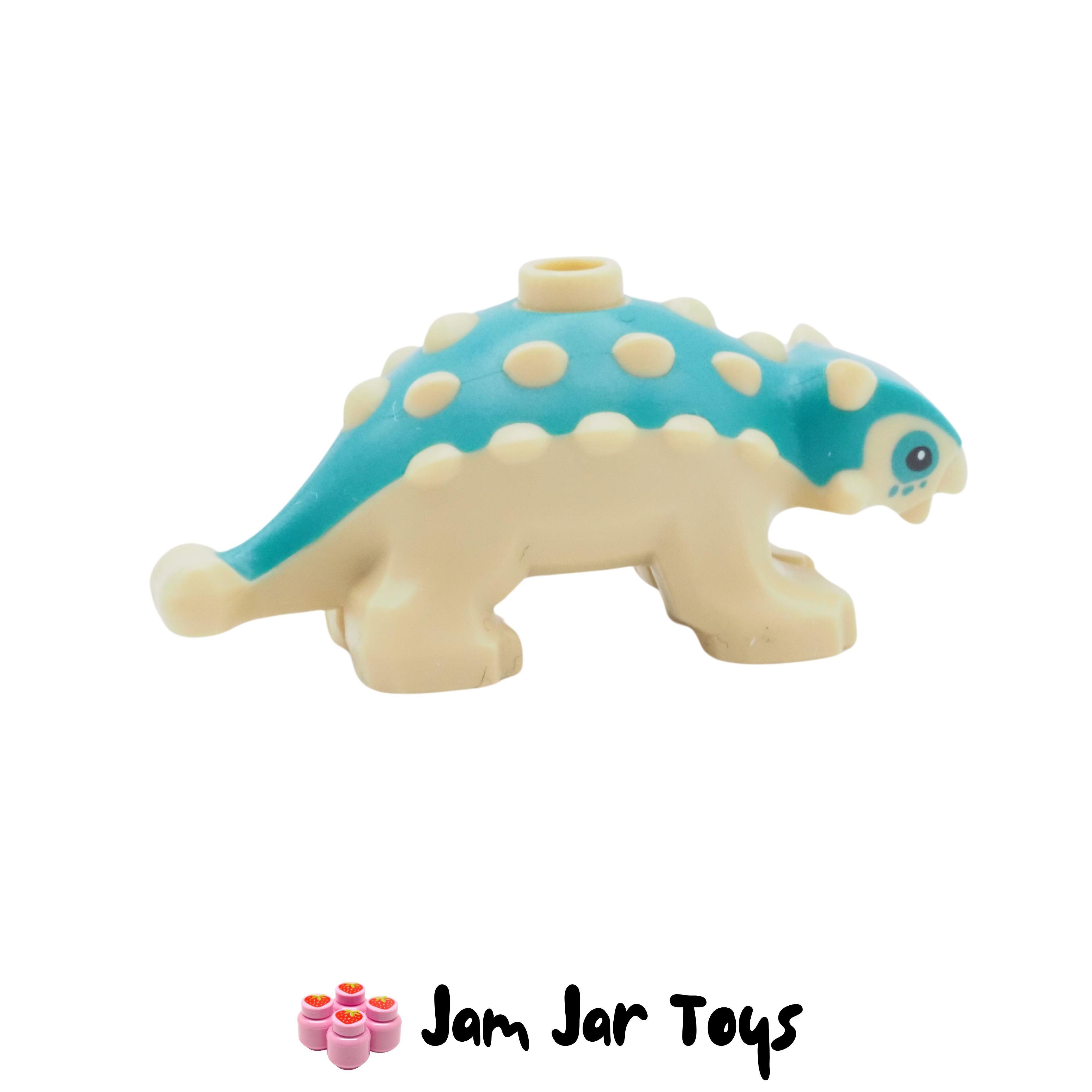 LEGO Dinosaur Turquoise Baby Ankylosaurus, Jurassic World Minifigure. R179