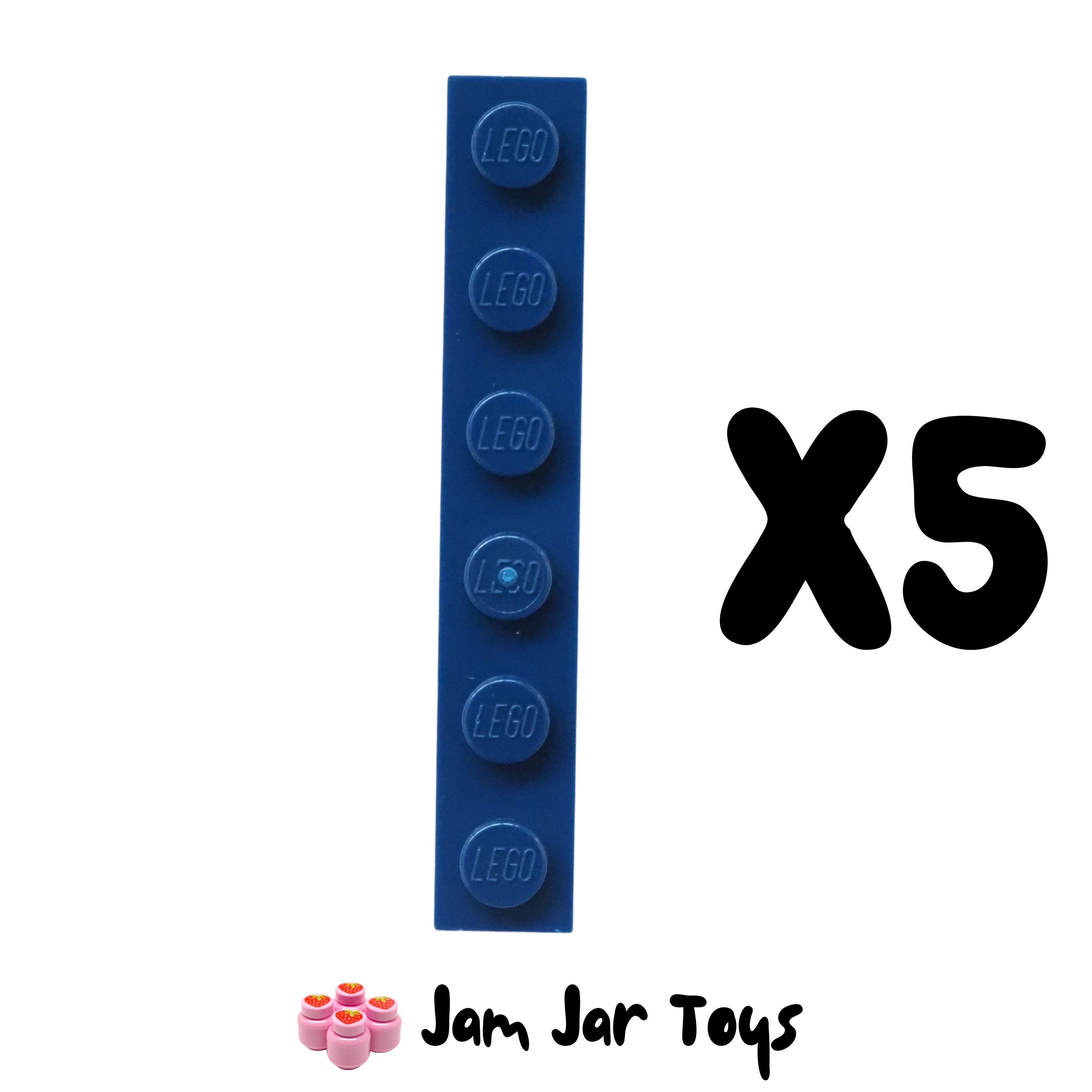 LEGO Five Dark Blue 1x 6 Tiles. ST145