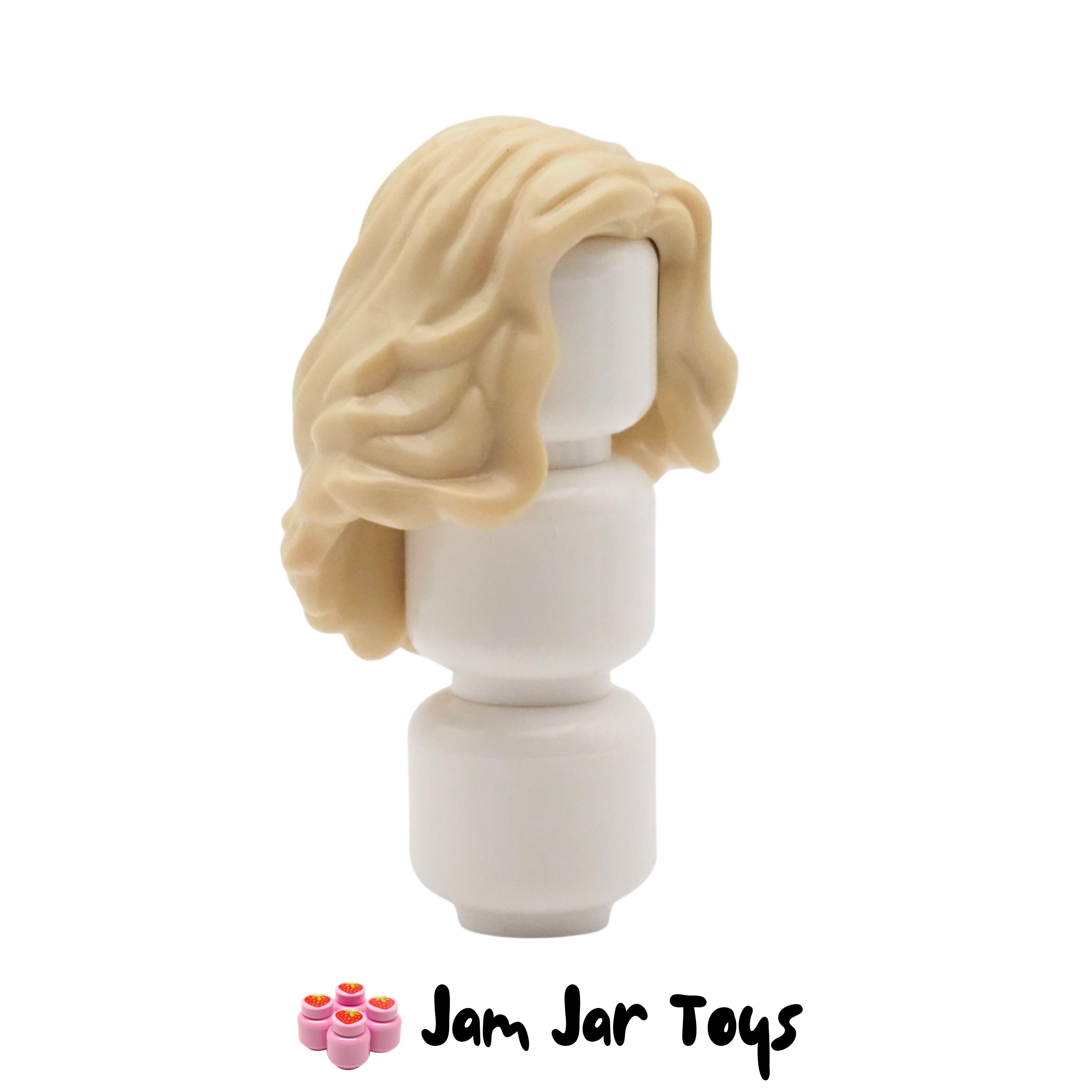 LEGO Hair | Tan Mid-length Wavy Style with Side Part | 6549529