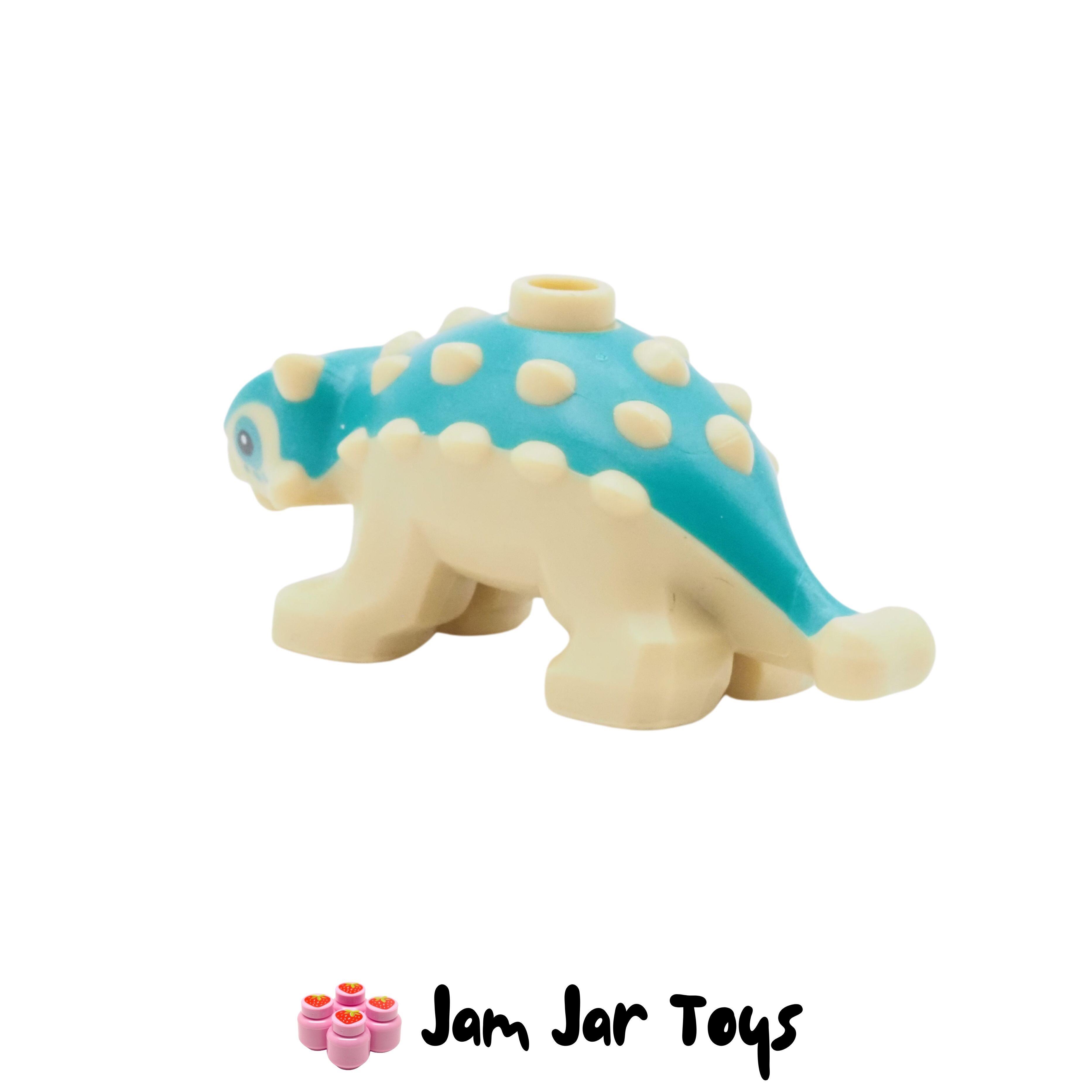 LEGO Dinosaur Turquoise Baby Ankylosaurus, Jurassic World Minifigure. R179