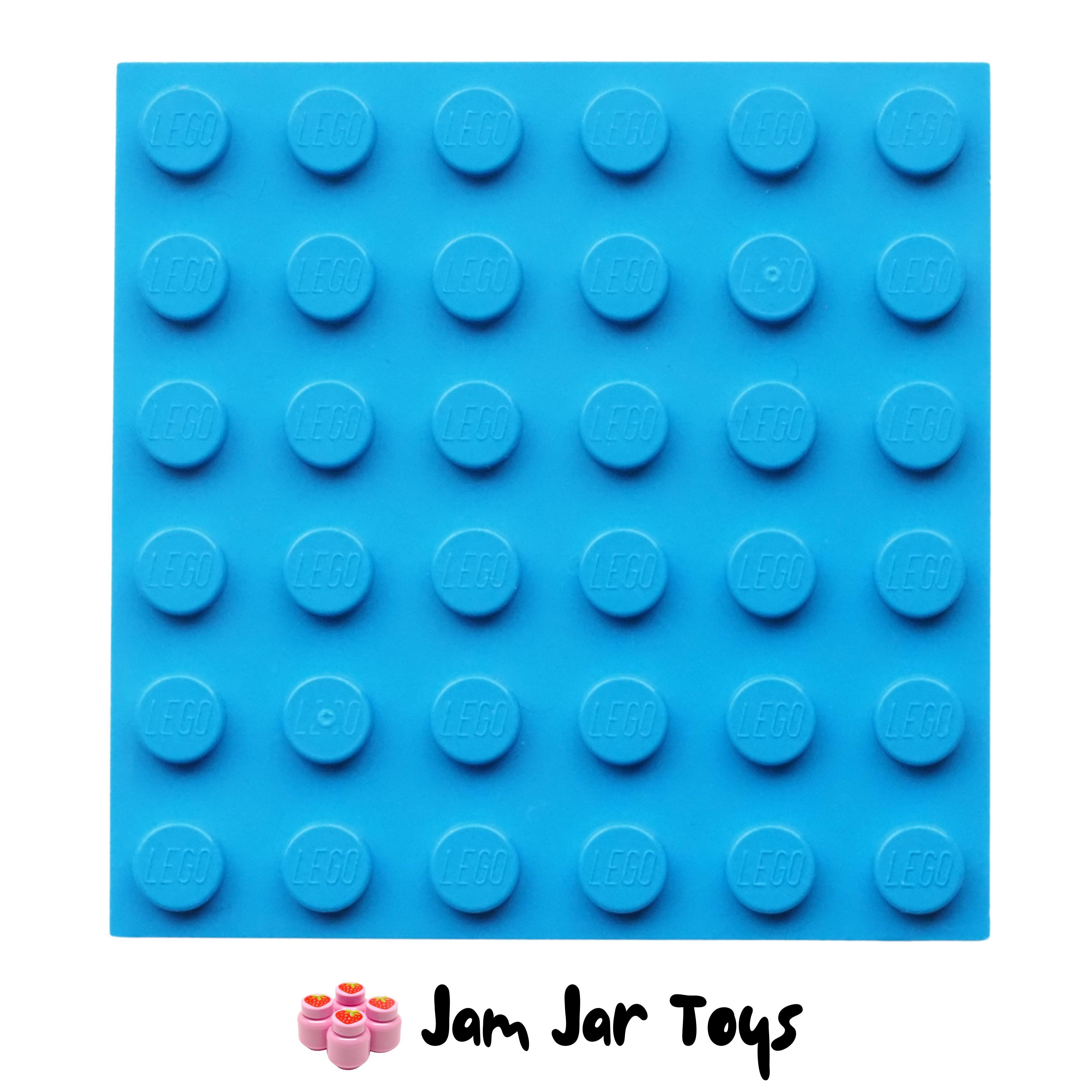 LEGO Dark Azure 6 x 6 LEGO Base Plate 6211361 | JamJarToys