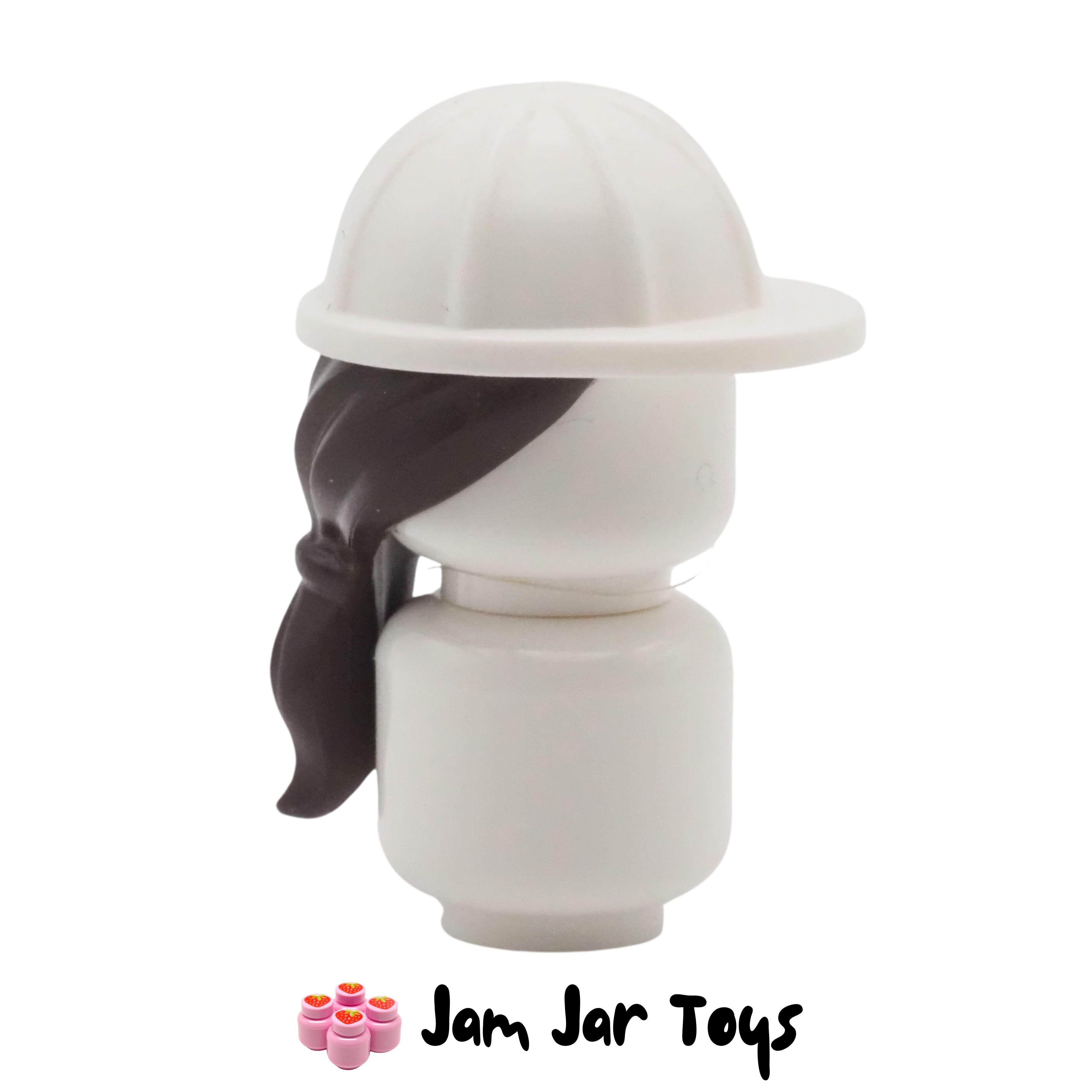 LEGO White Construction Helmet with Ponytail 6403257 | JamJarToys