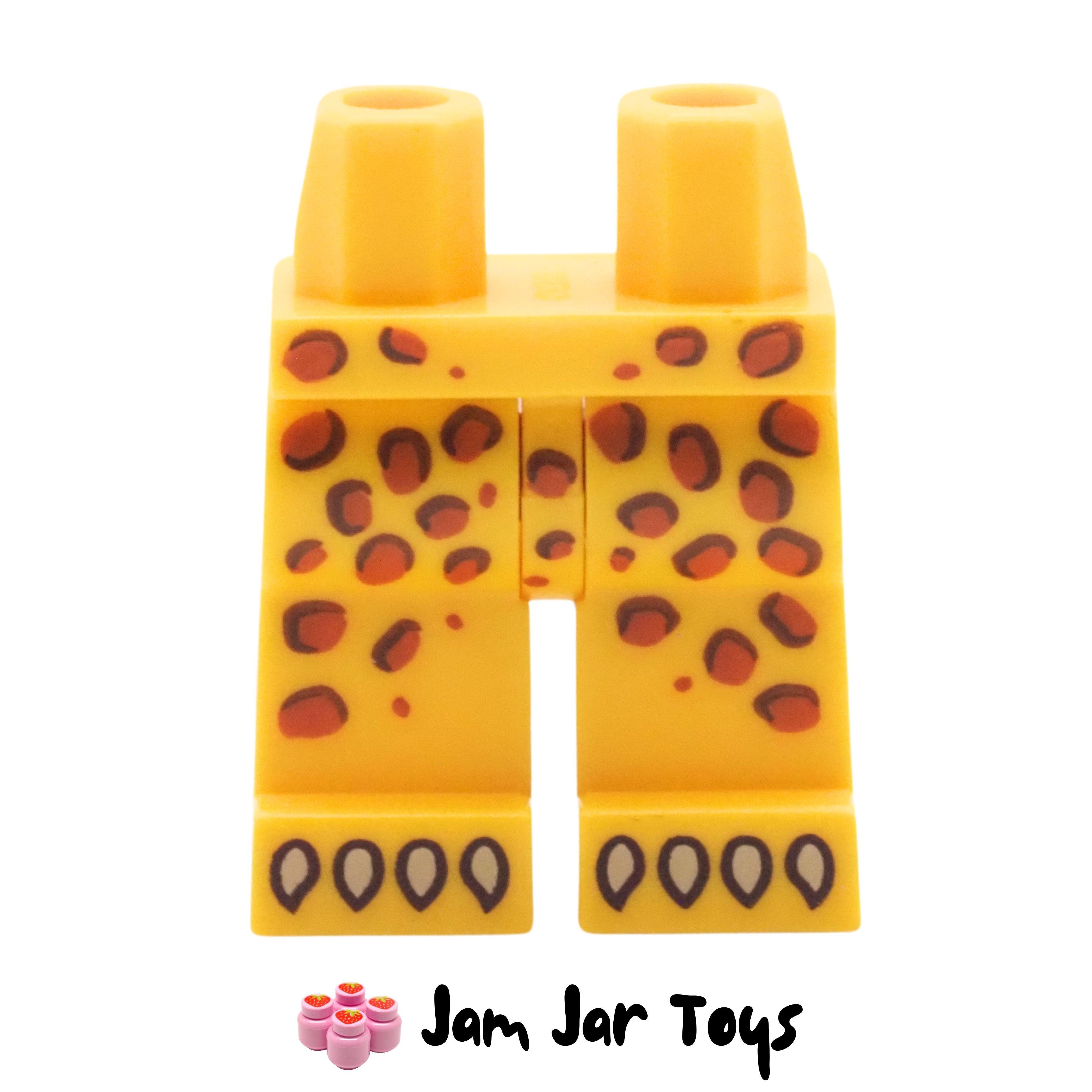 LEGO Yellow Legs with Brown Cheetah Spots and Claws. L278