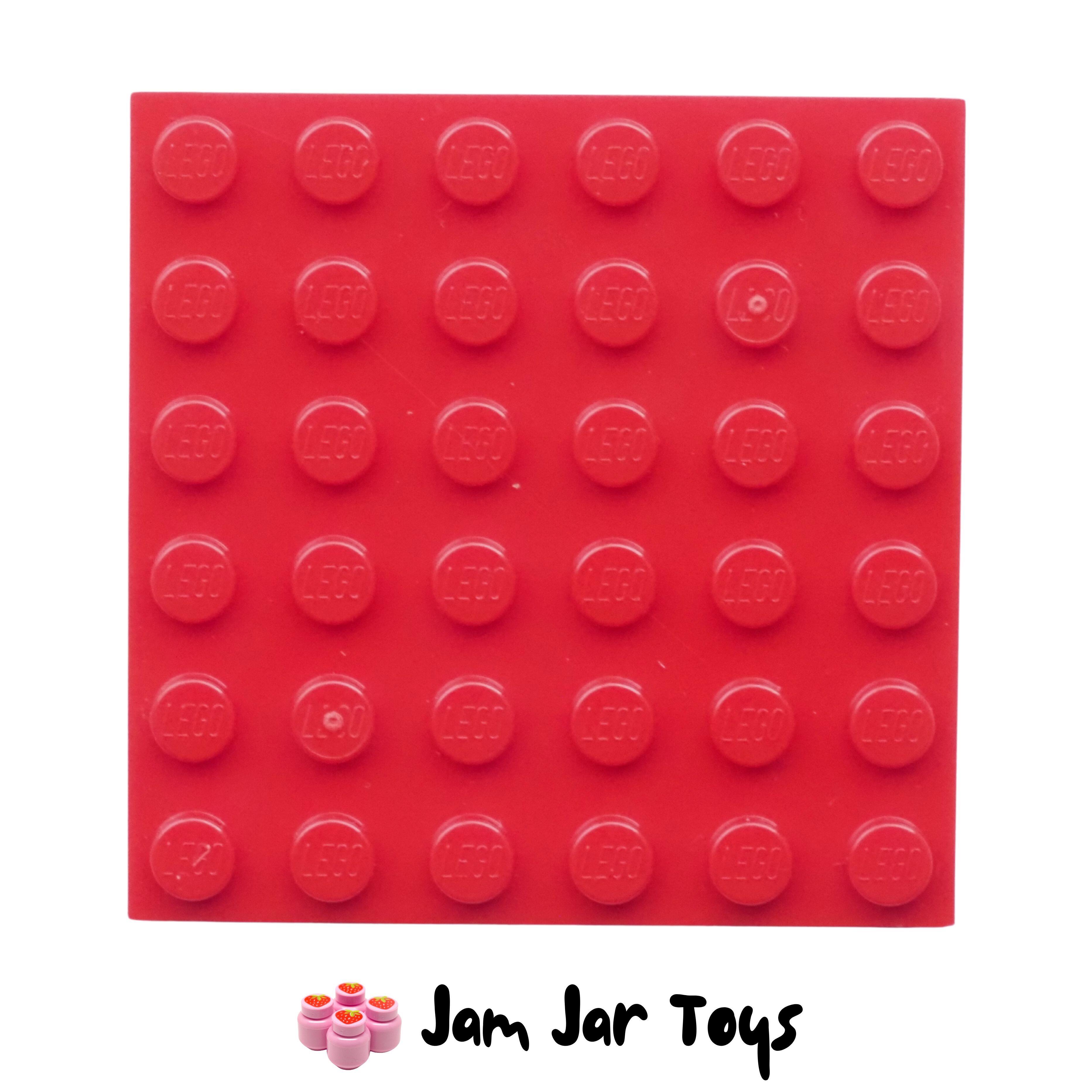 LEGO Red 6 x 6 LEGO Base Plate 4144302 | JamJarToys