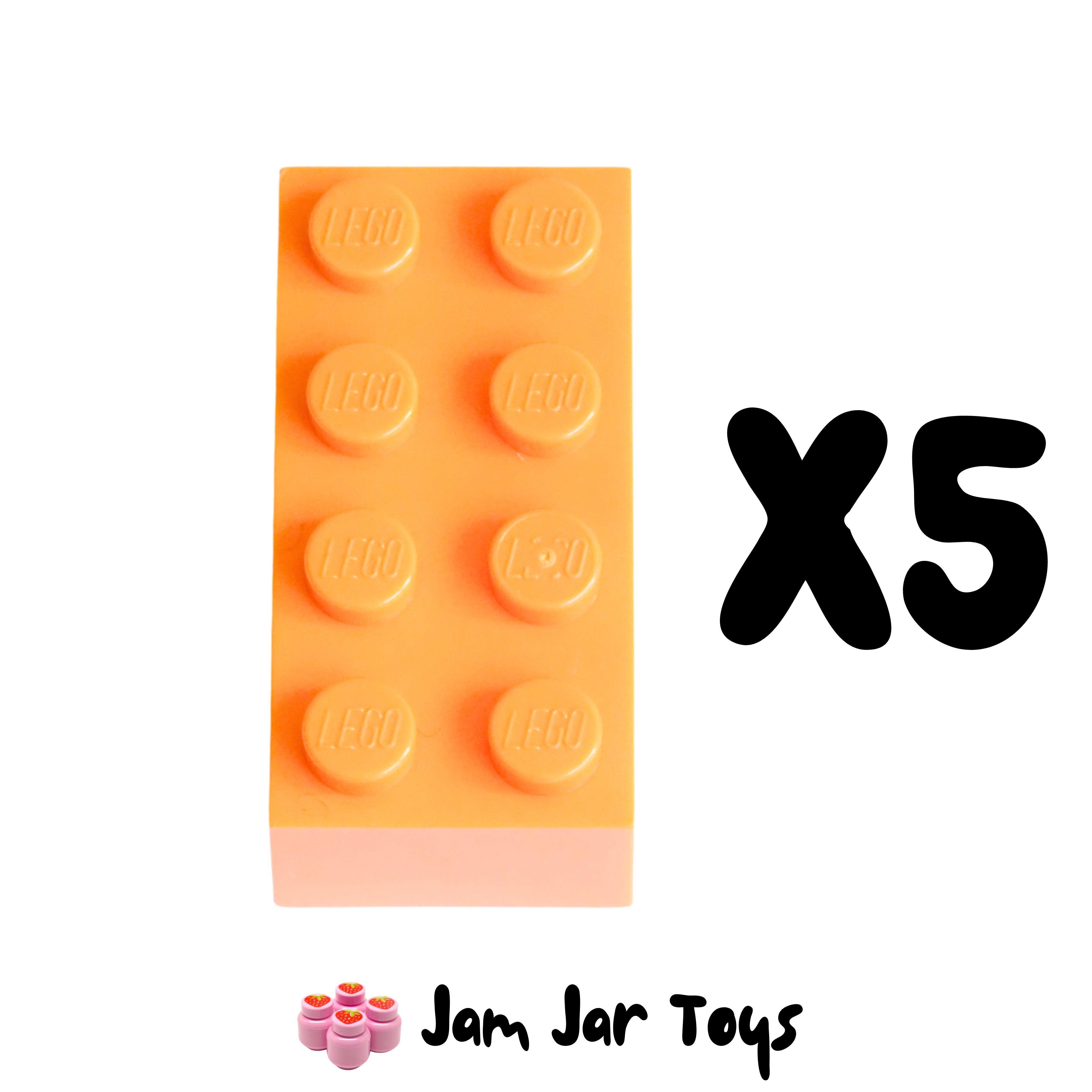 LEGO Five Orange Bricks 2 x 4. BK27