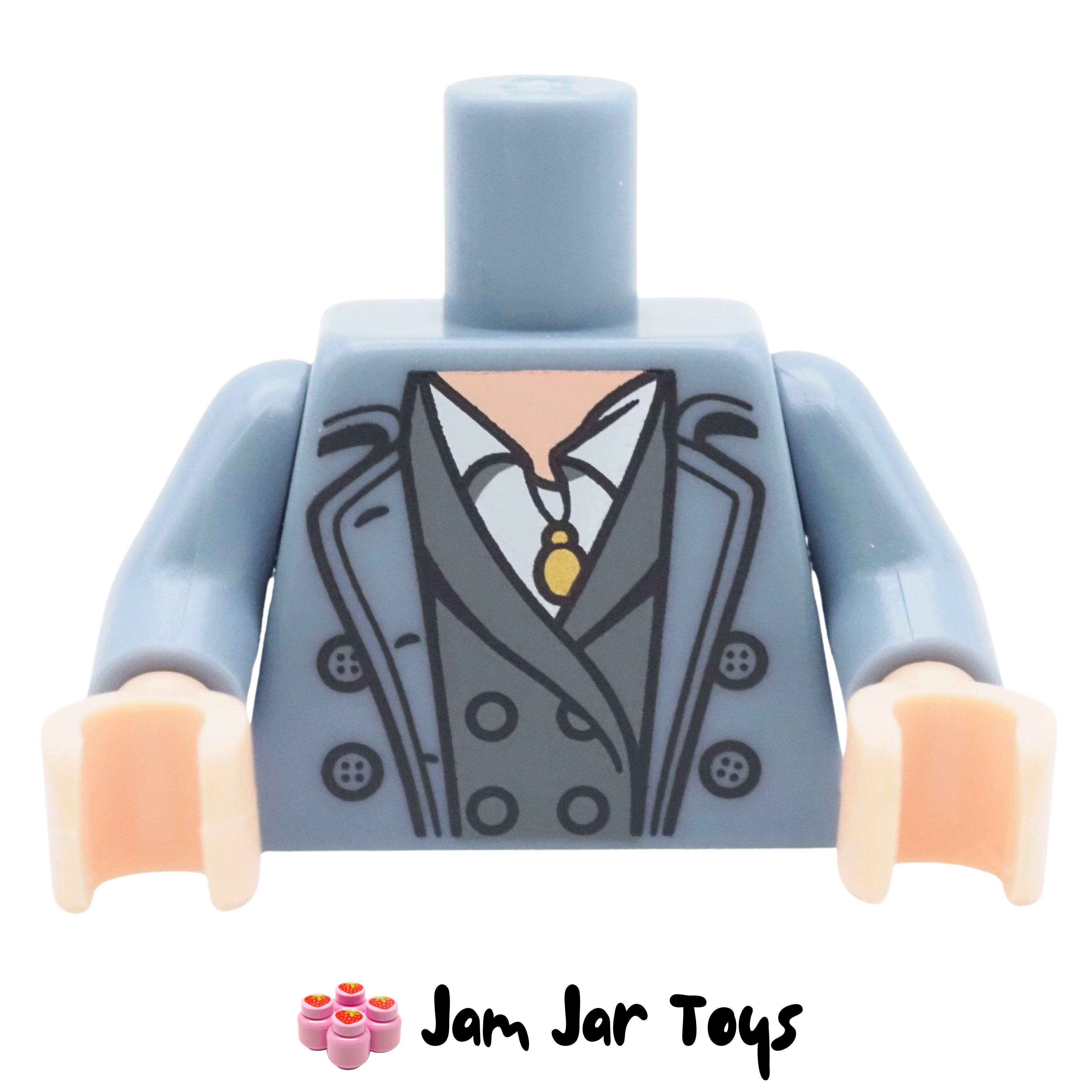 LEGO Bluish Grey Jacket Torso with Shirt & Necklace | 6233756