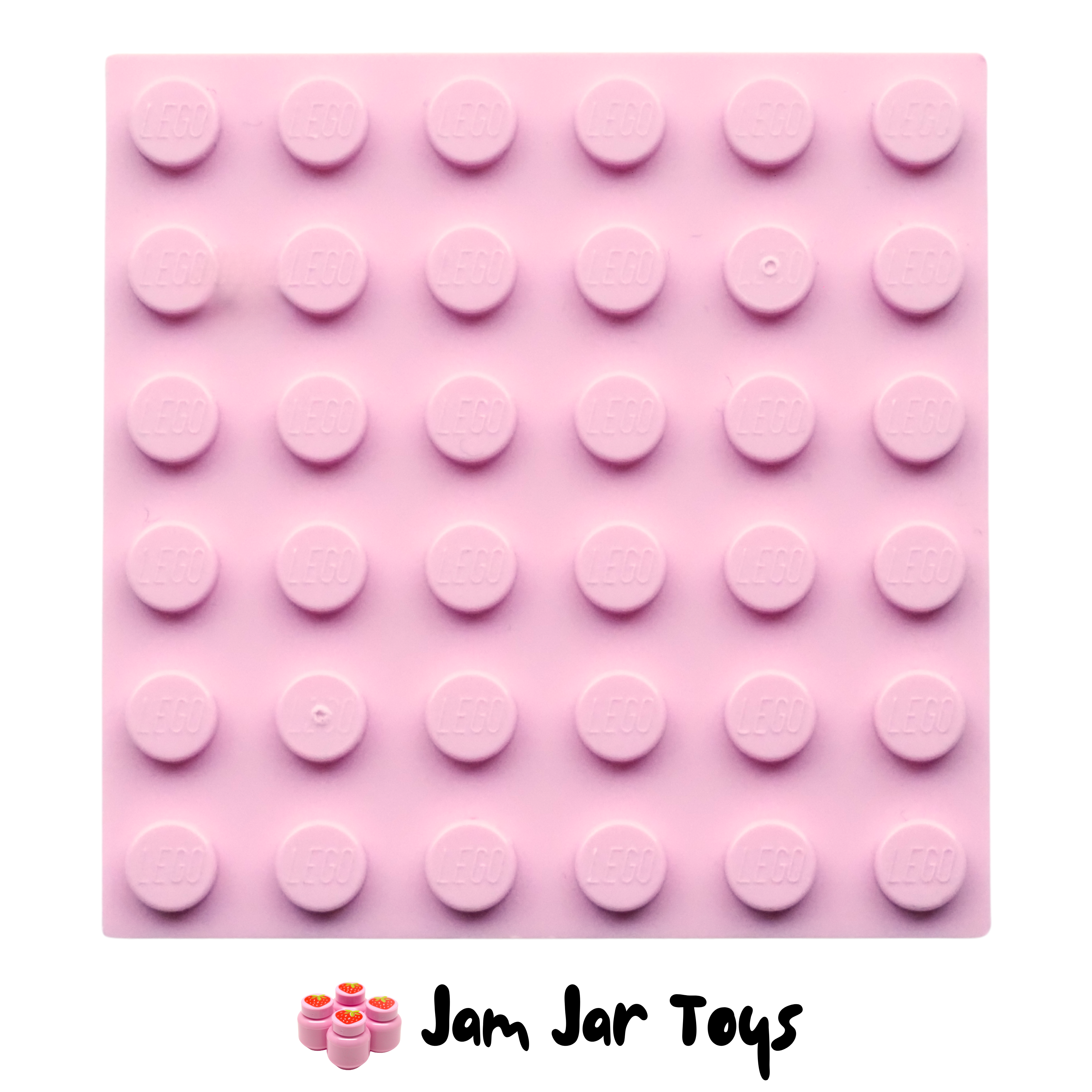 LEGO Bright Pink 6 x 6 LEGO Base Plate