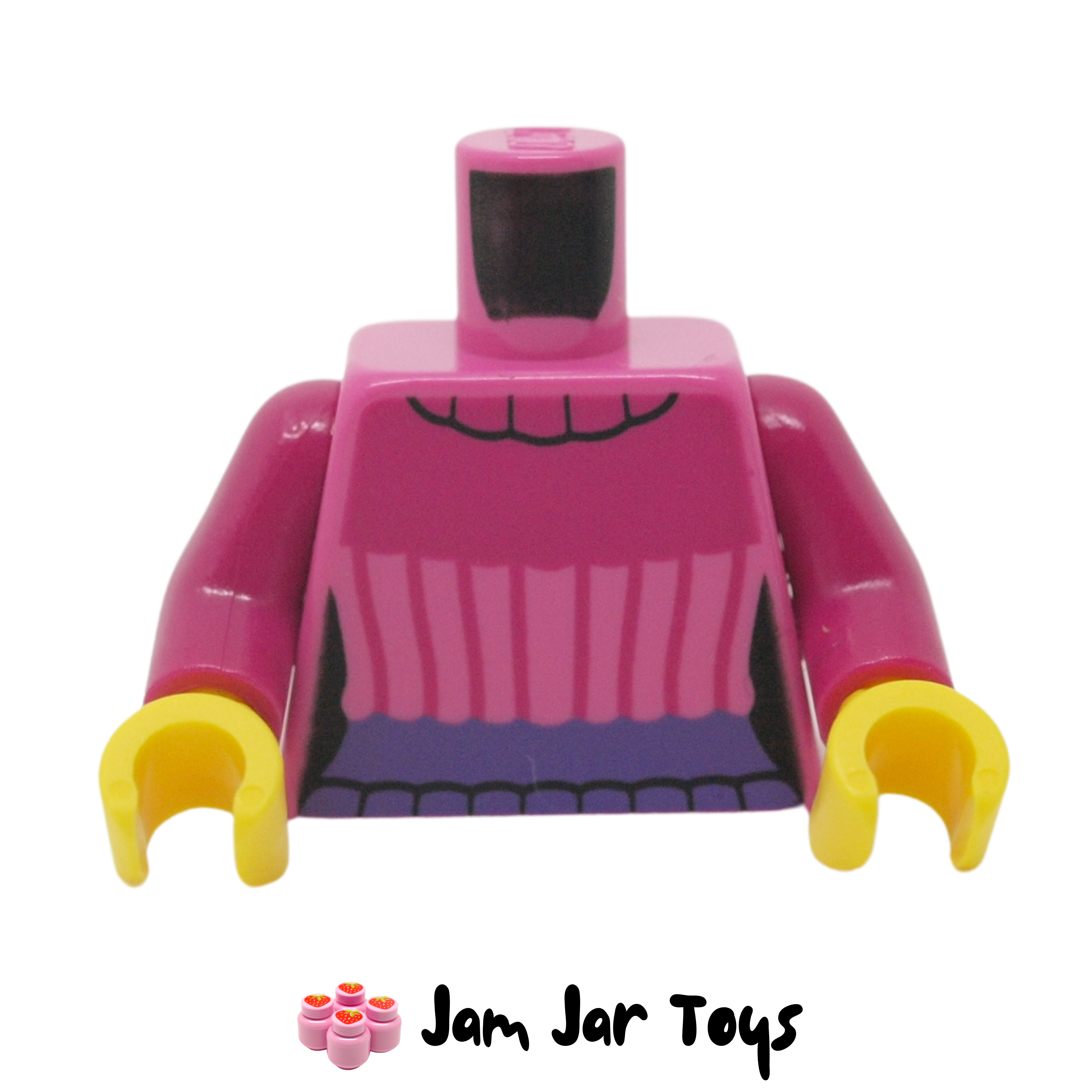 LEGO Torso Sweater Magenta and Dark Purple, Magenta Arms T66