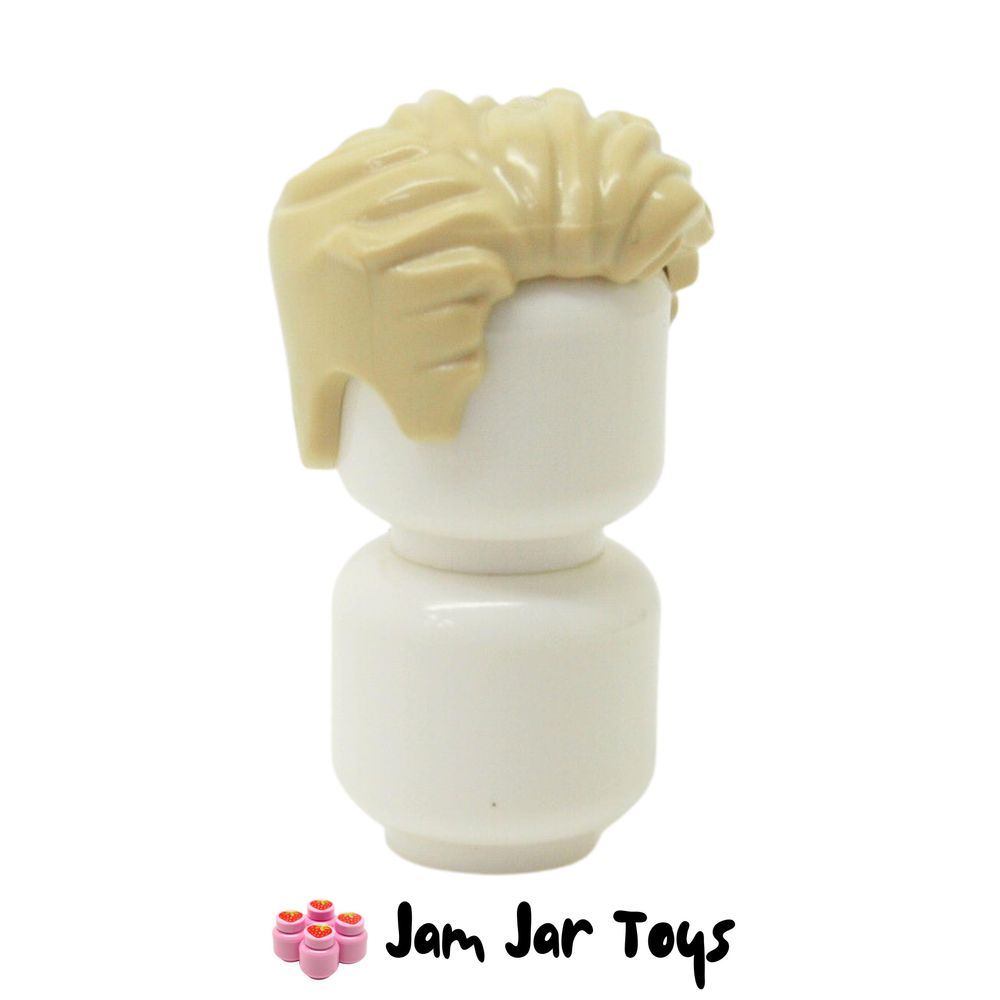 LEGO Tan Hair Swept Left Tousled 6427427 | JamJarToys