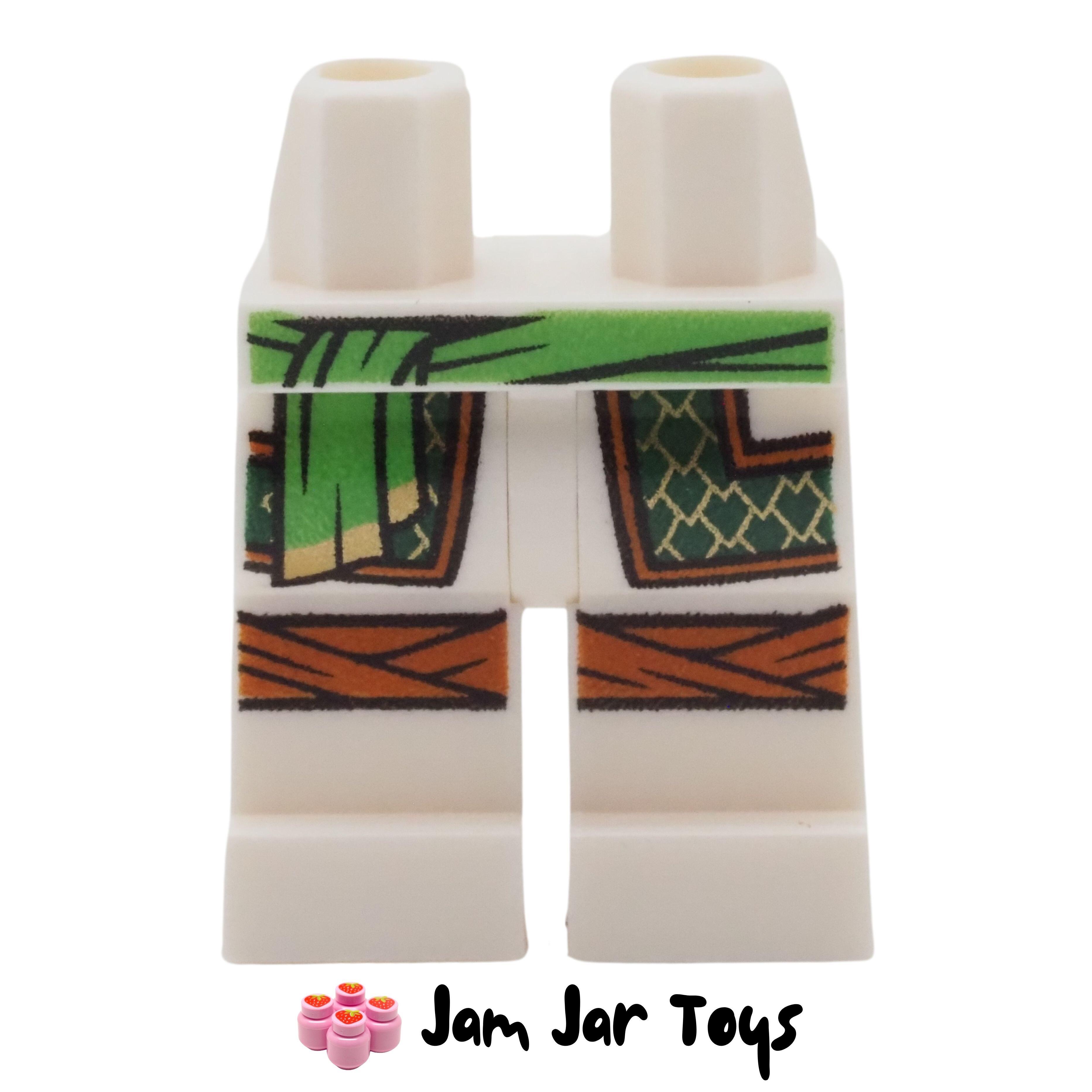 LEGO Lloyd's White Legs, Sash, Dark Green/Gold Armour, Knee Wrapping. L300