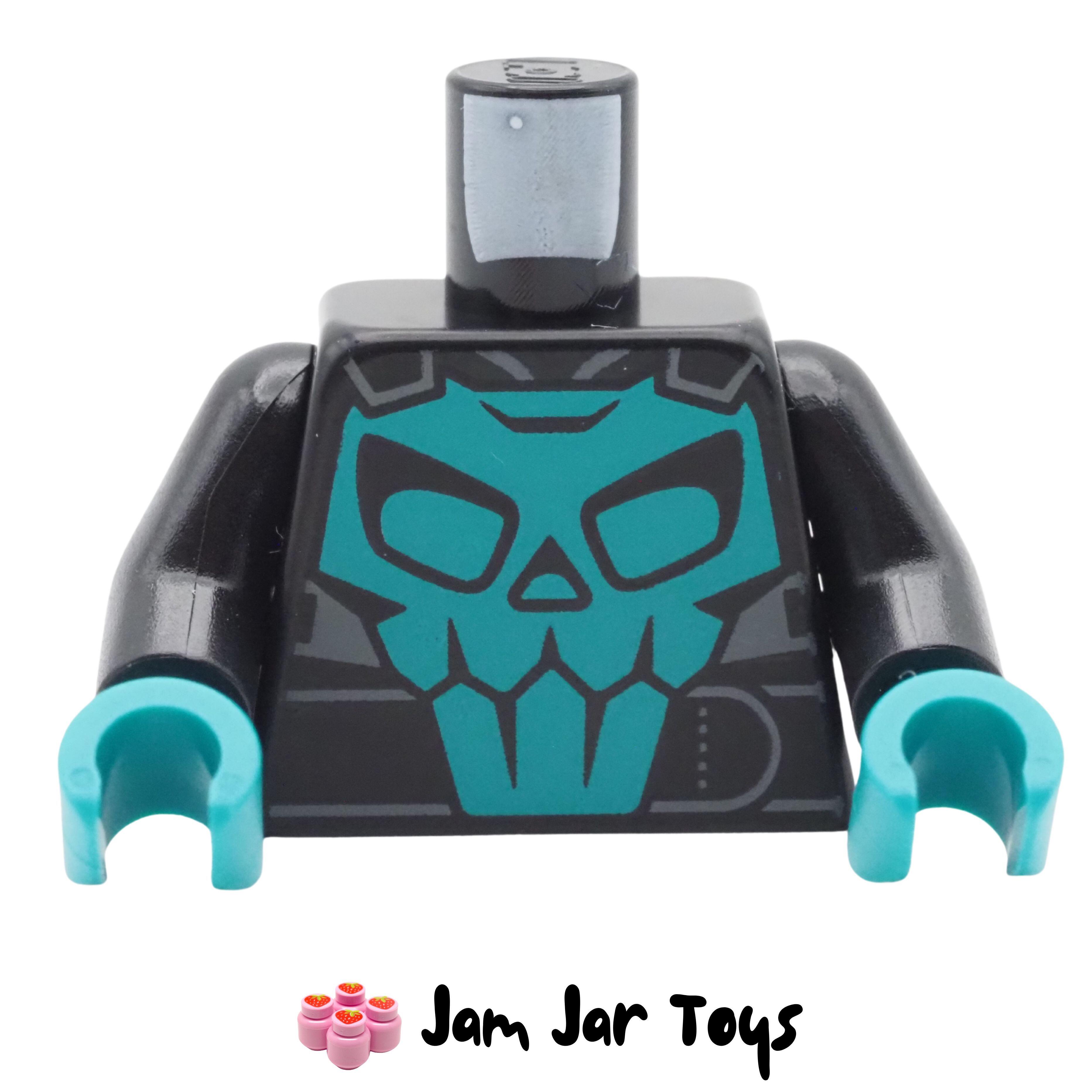 LEGO Black Racing Jacket Torso, Dark 6356440 | JamJarToys