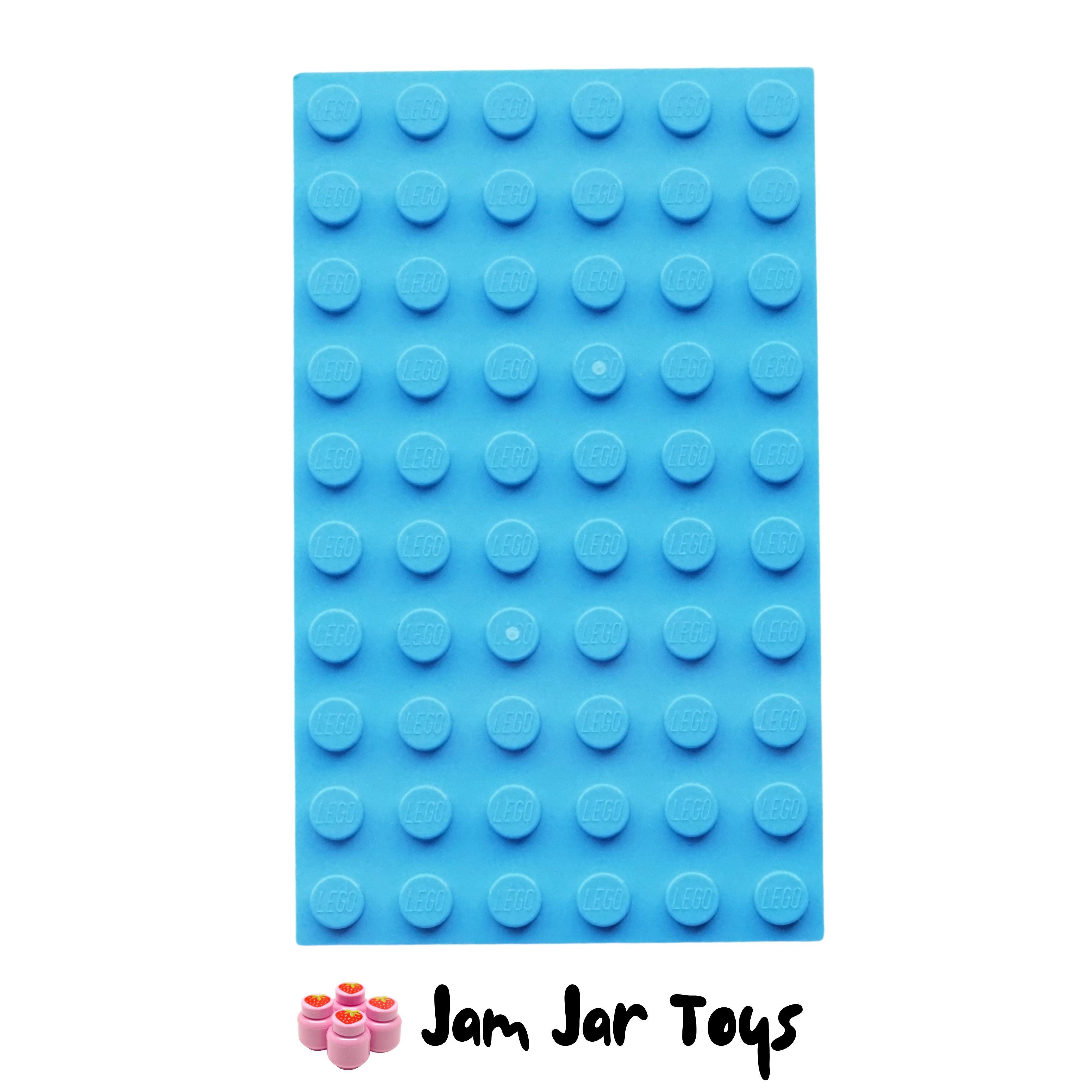 LEGO Base Plate 6x10 Medium Blue | JamJarToys