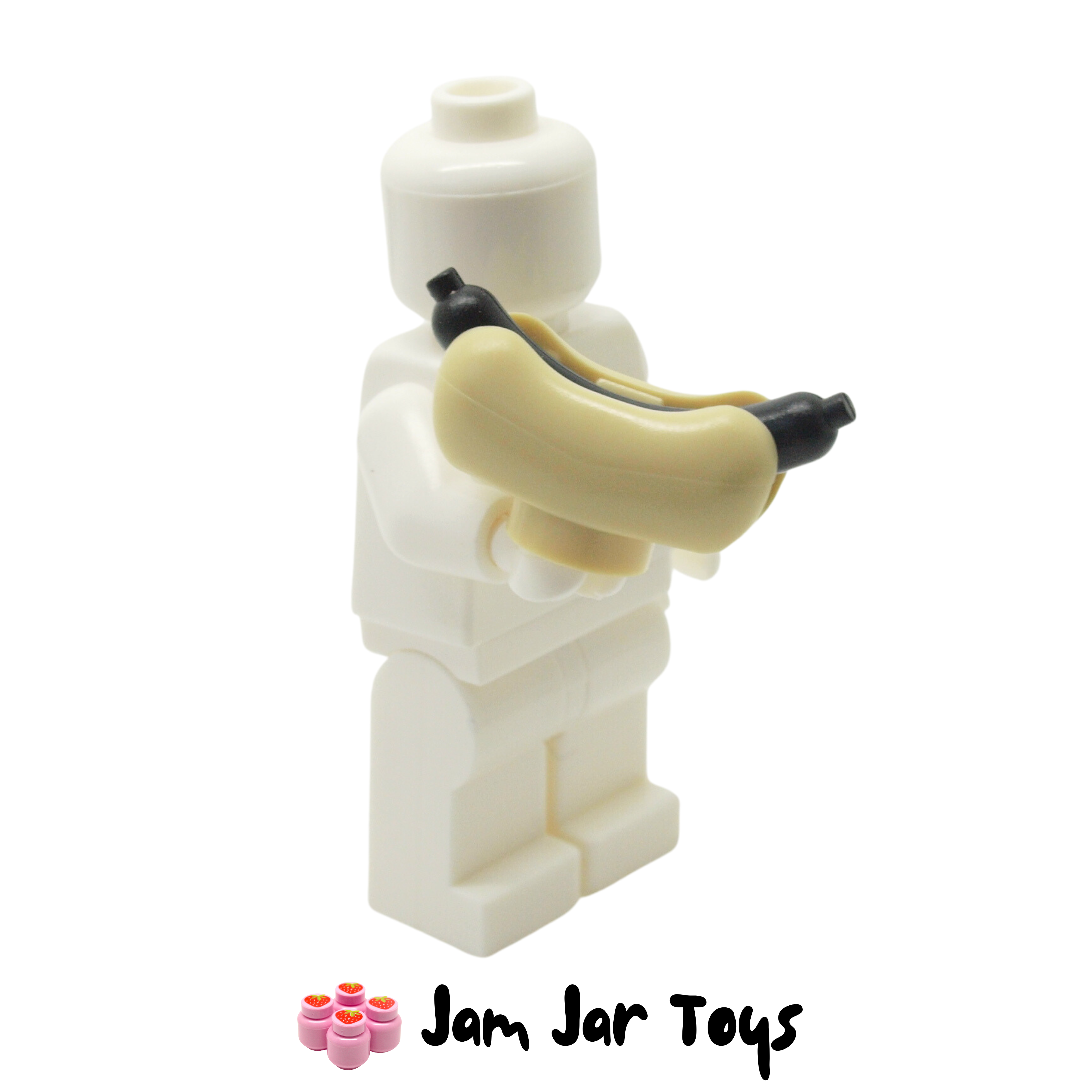 LEGO Tan Hot Dog Bun and Black Sausage 6156414BLSB | JamJarToys