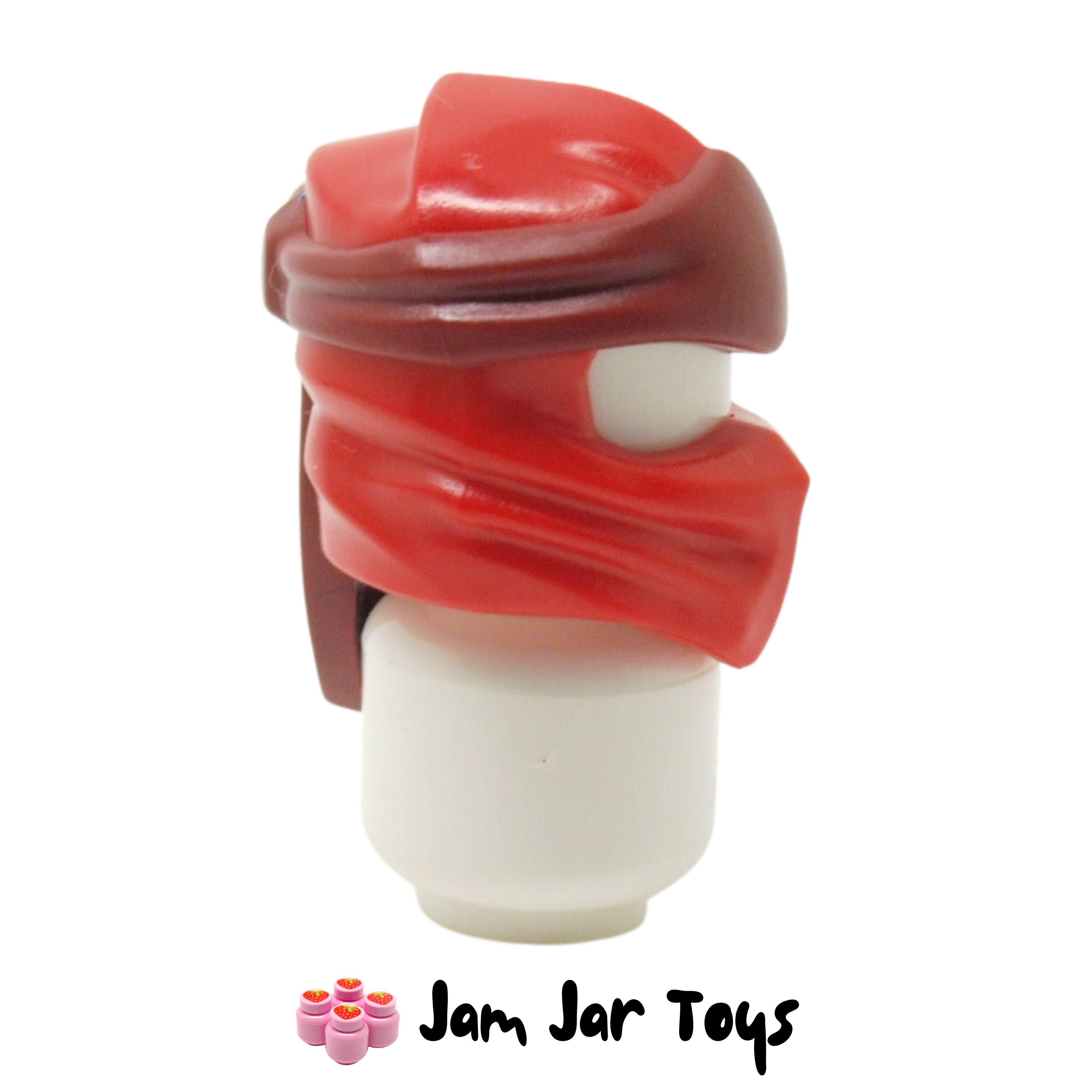 LEGO Red Wrap, Long Back Knot, Dark Red Band. HG187