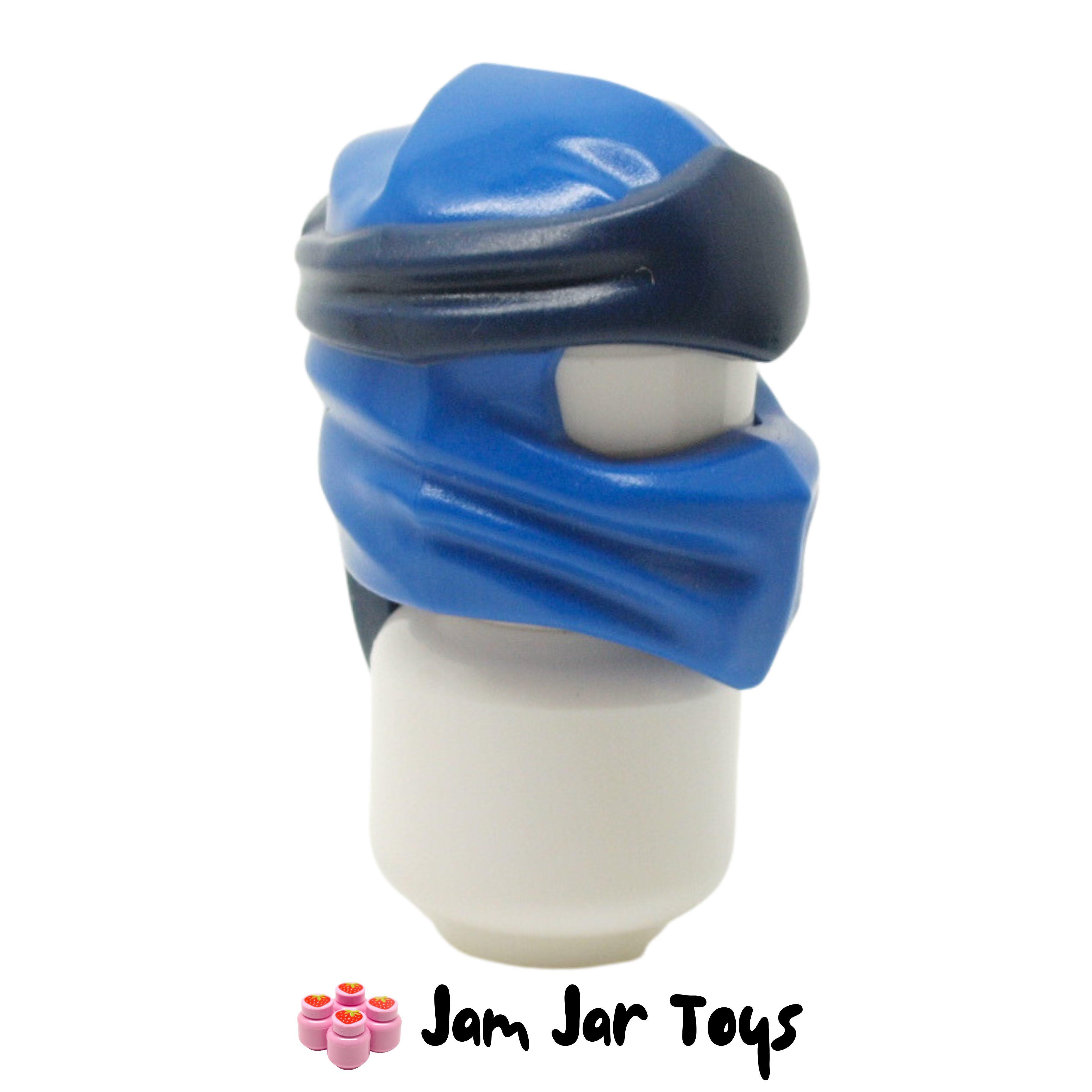 LEGO Blue Wrap, Long Back Knot, Bright Light Yellow Band. HG192