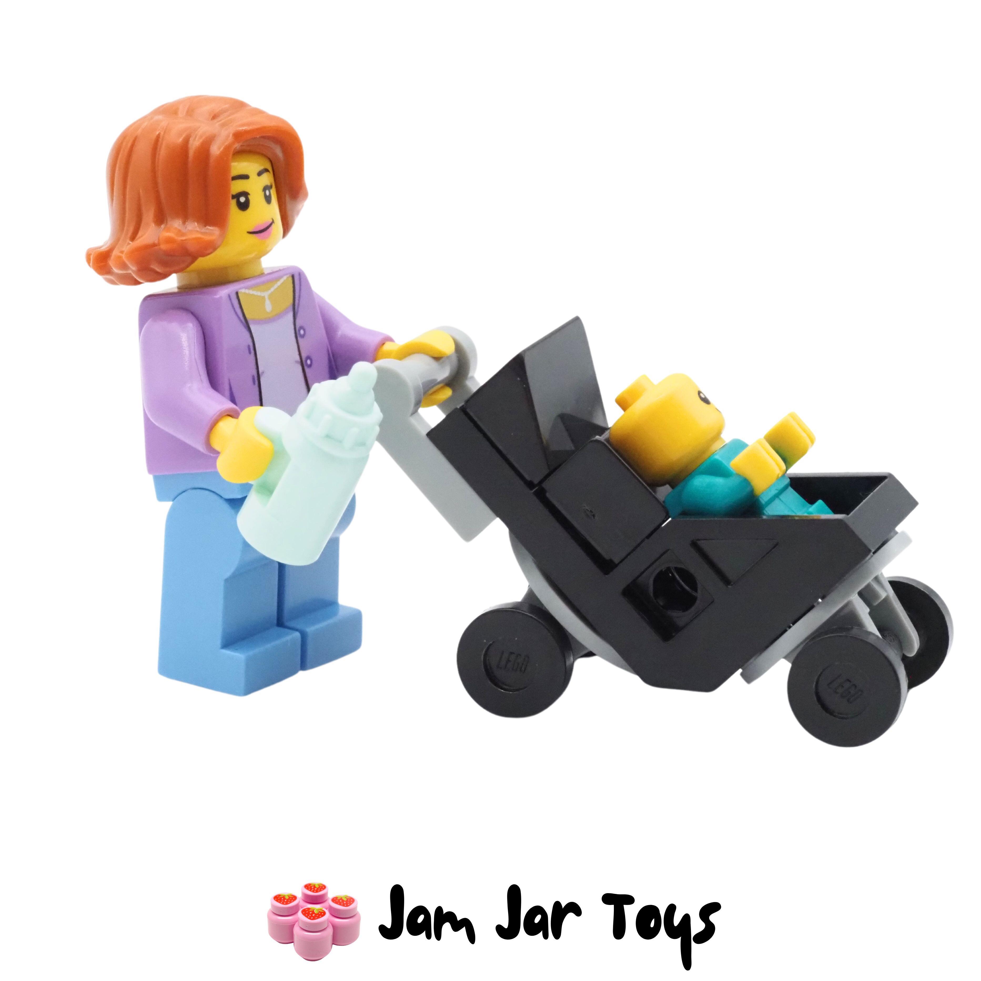 LEGO Mum and Baby Minifigures - Mother and Baby in Pushchair / Pram. F31