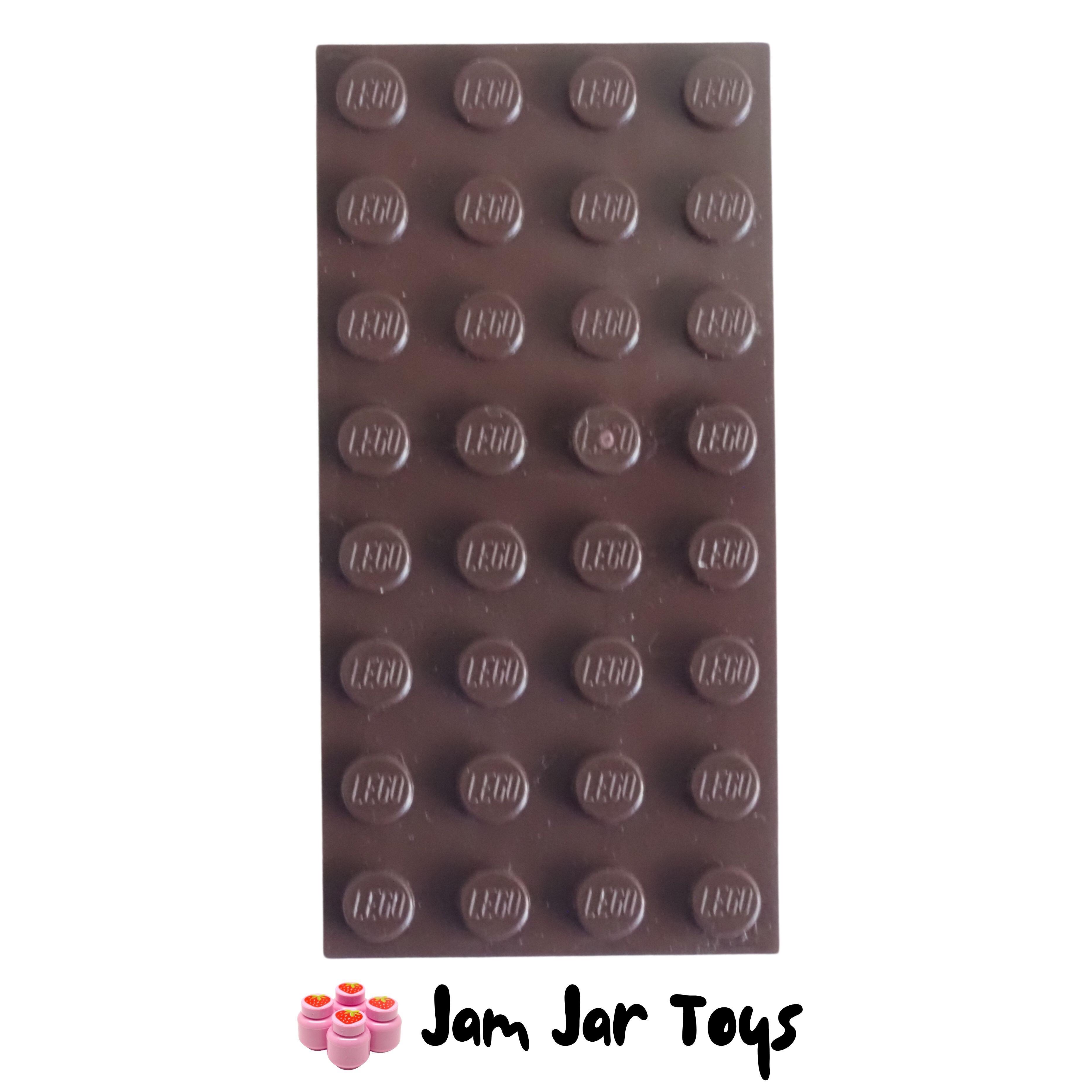 LEGO Dark Brown 4 x 8 LEGO Base Plate.