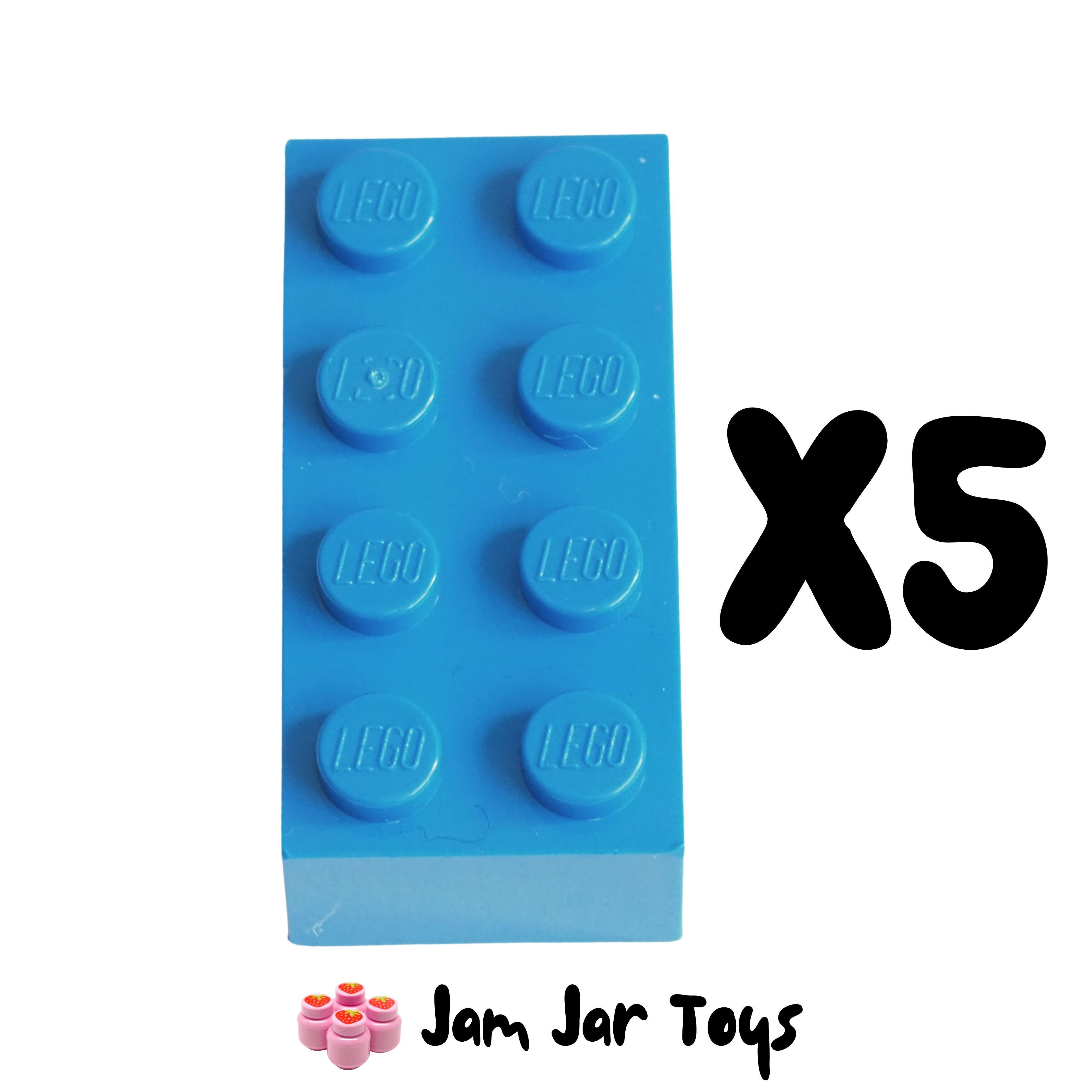 LEGO Five Blue Bricks 2 x 4. BK23 300173 | JamJarToys
