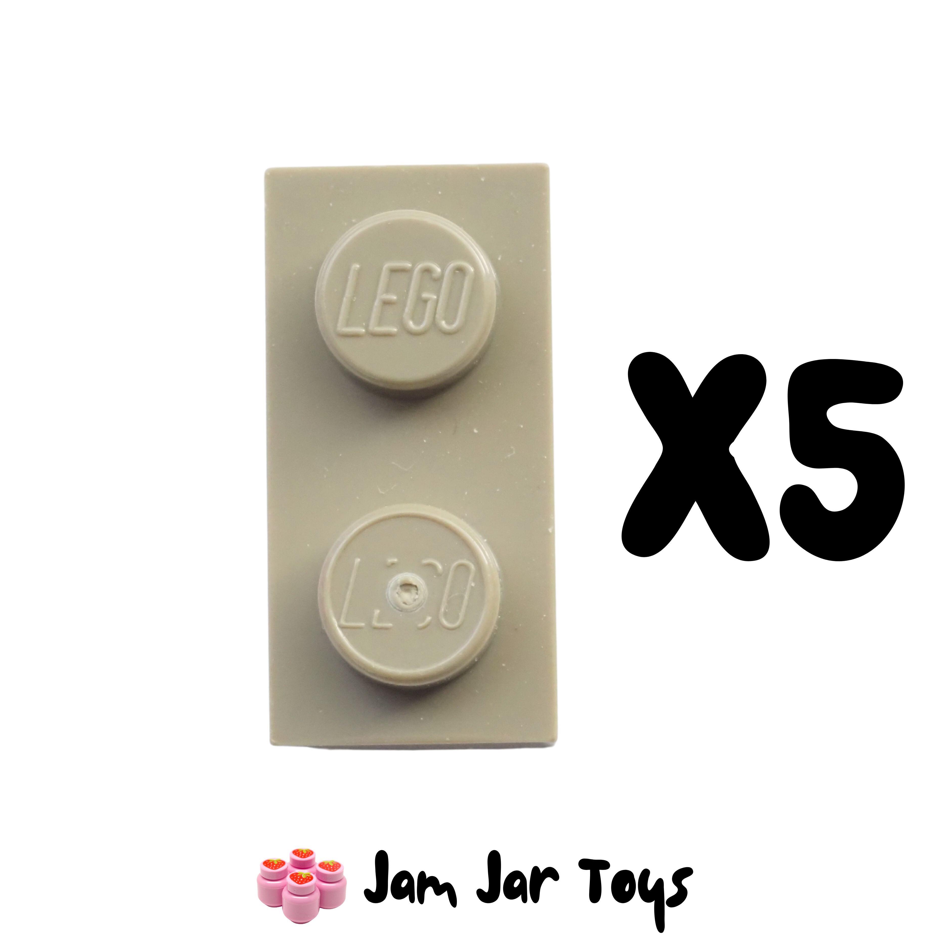 LEGO Five Dark Tan 1 x 2 Tiles ST131