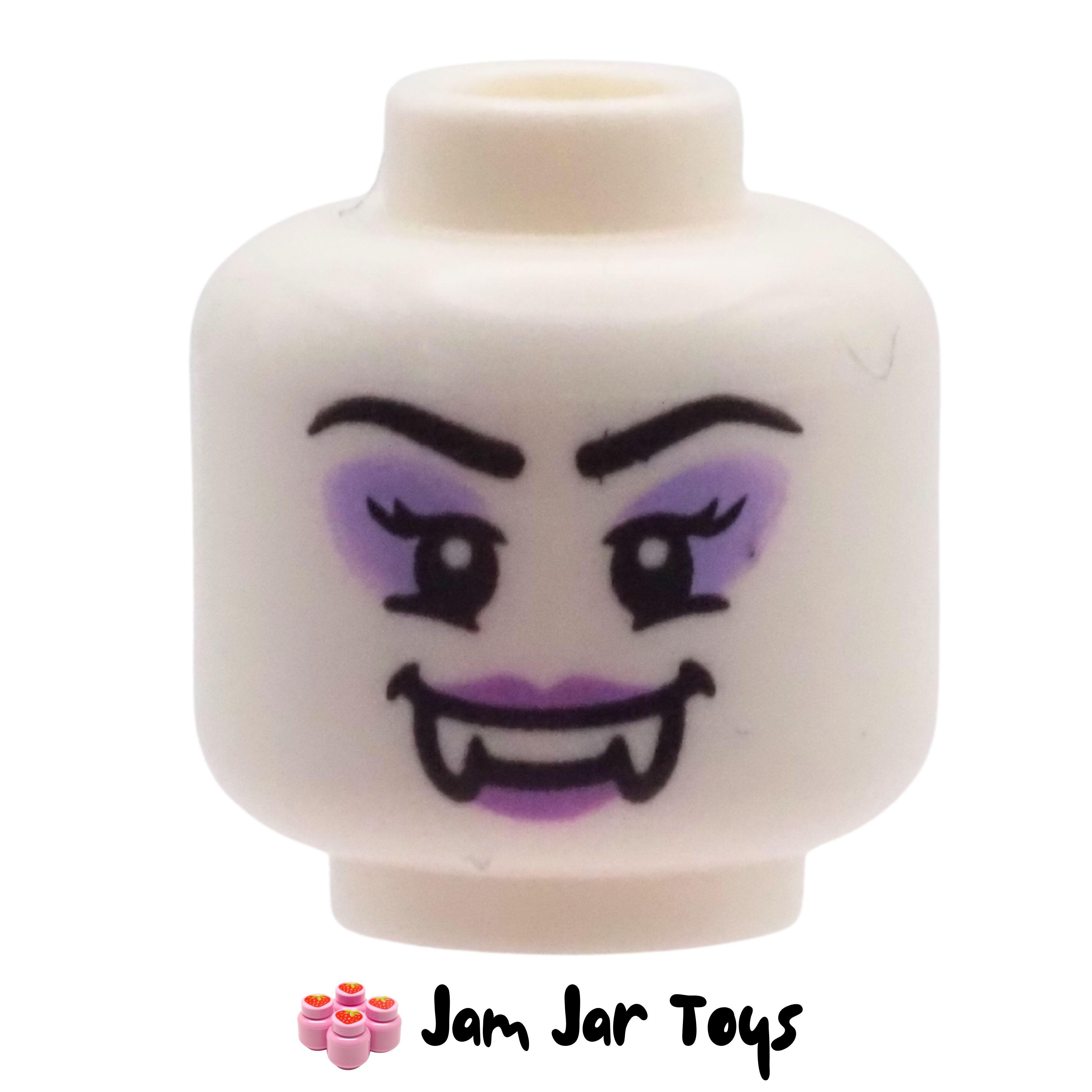 LEGO White Vampire Head Dual-Sided Fangs 6538815 | JamJarToys