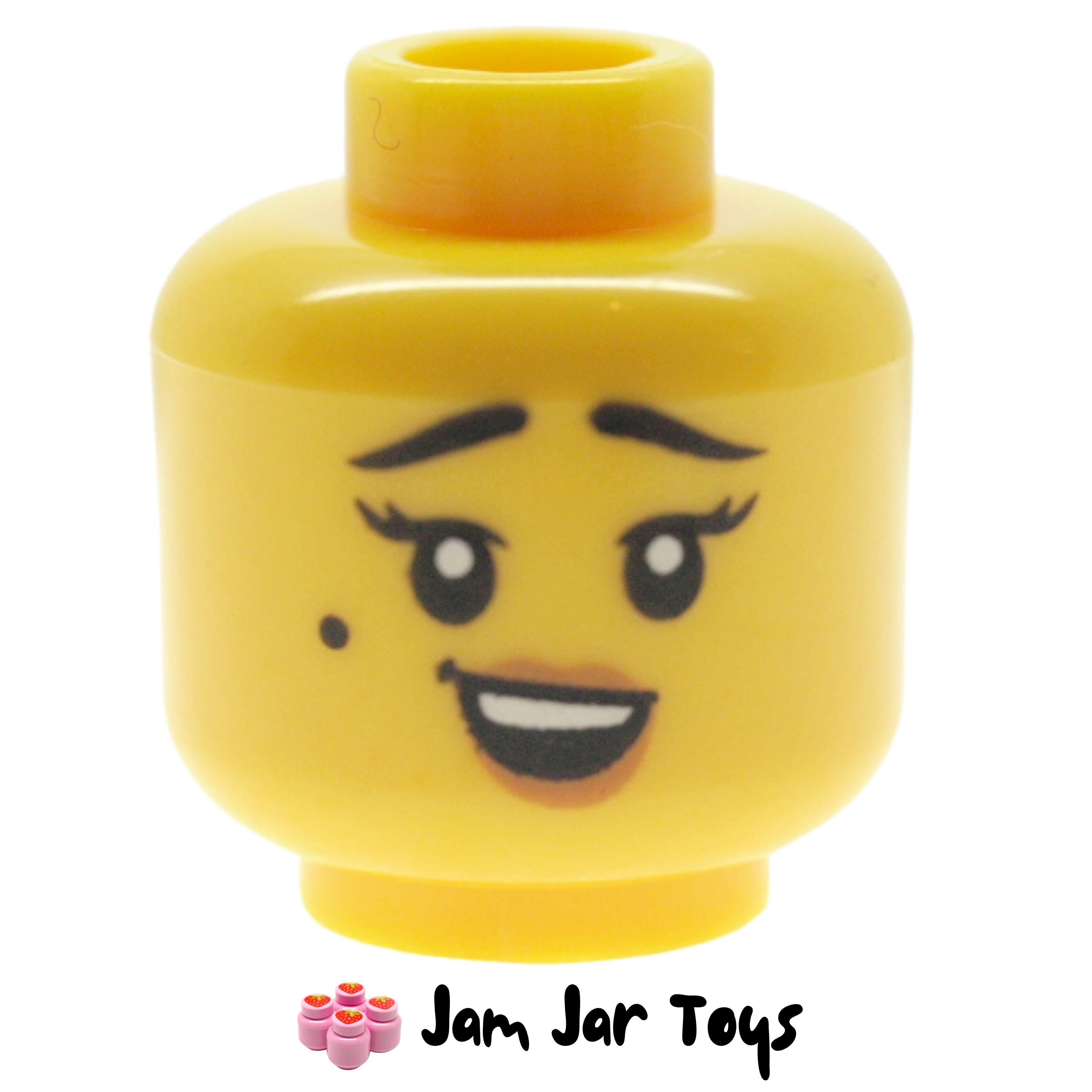LEGO Bird-Watcher / Lee, Beauty Mark, Peach Lips, Open Mouth Smile ...