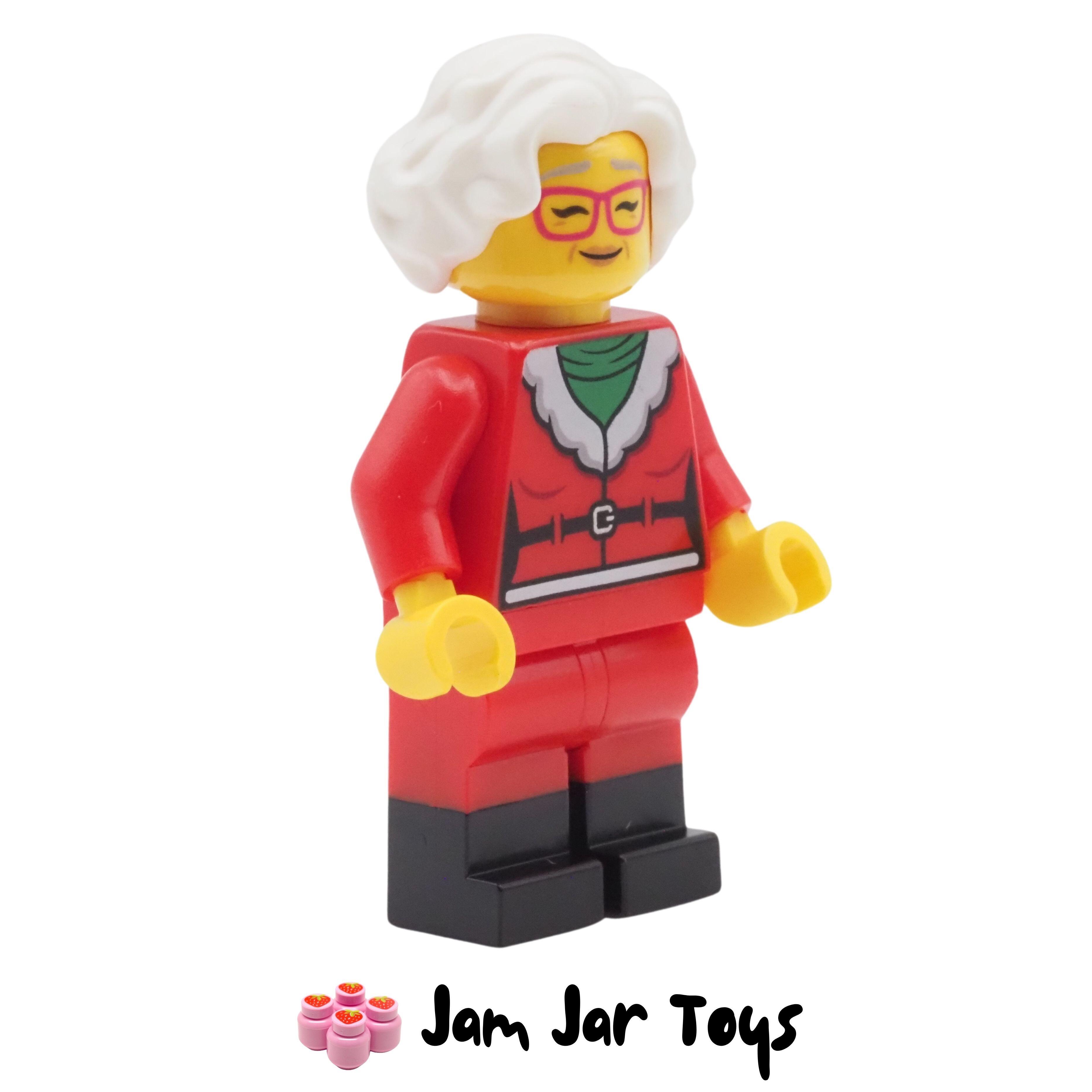 LEGO CITY Minifigure Mrs Claus - Red Jacket, Black Boots. R1250