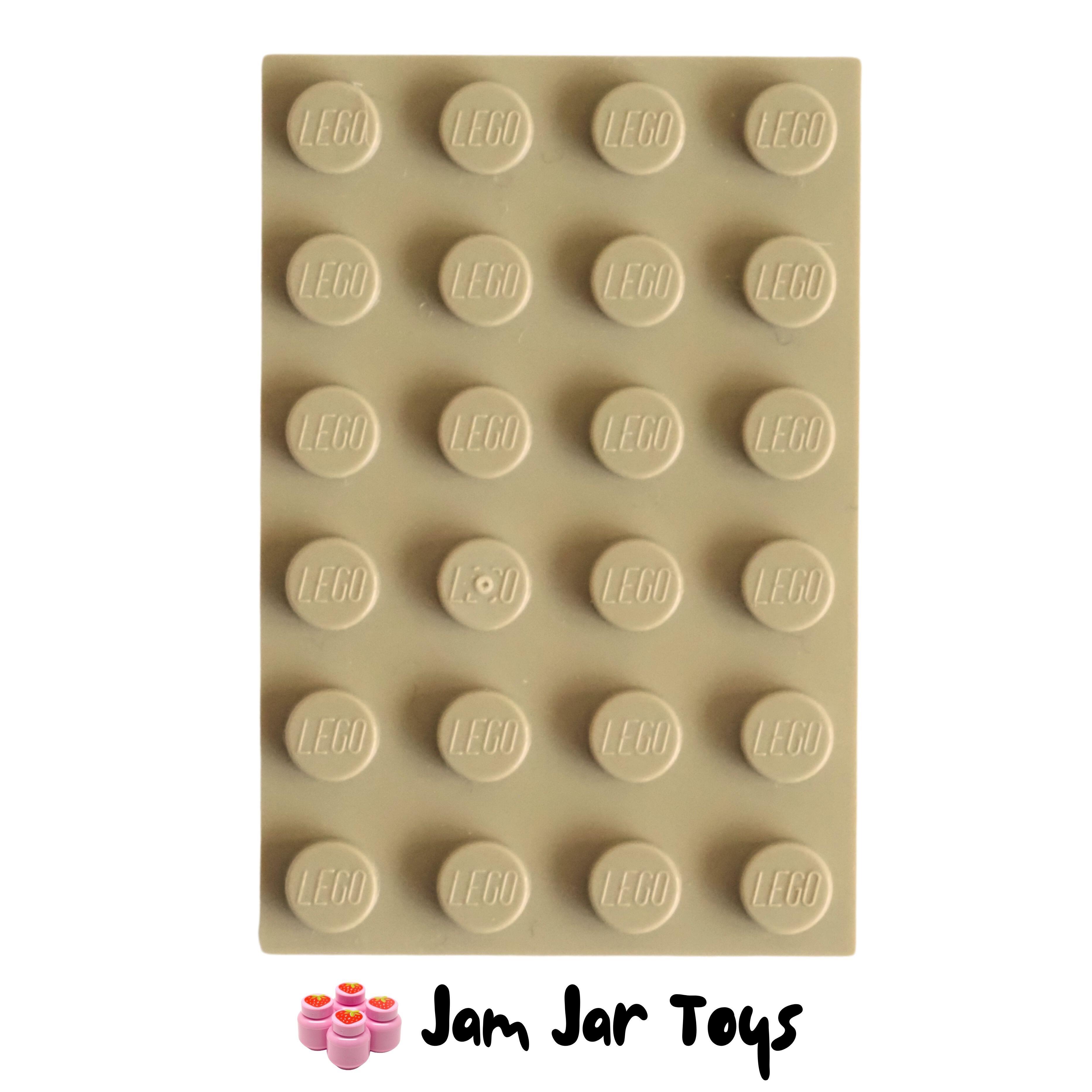 LEGO Dark Tan 4 x 6 LEGO Base Plate.