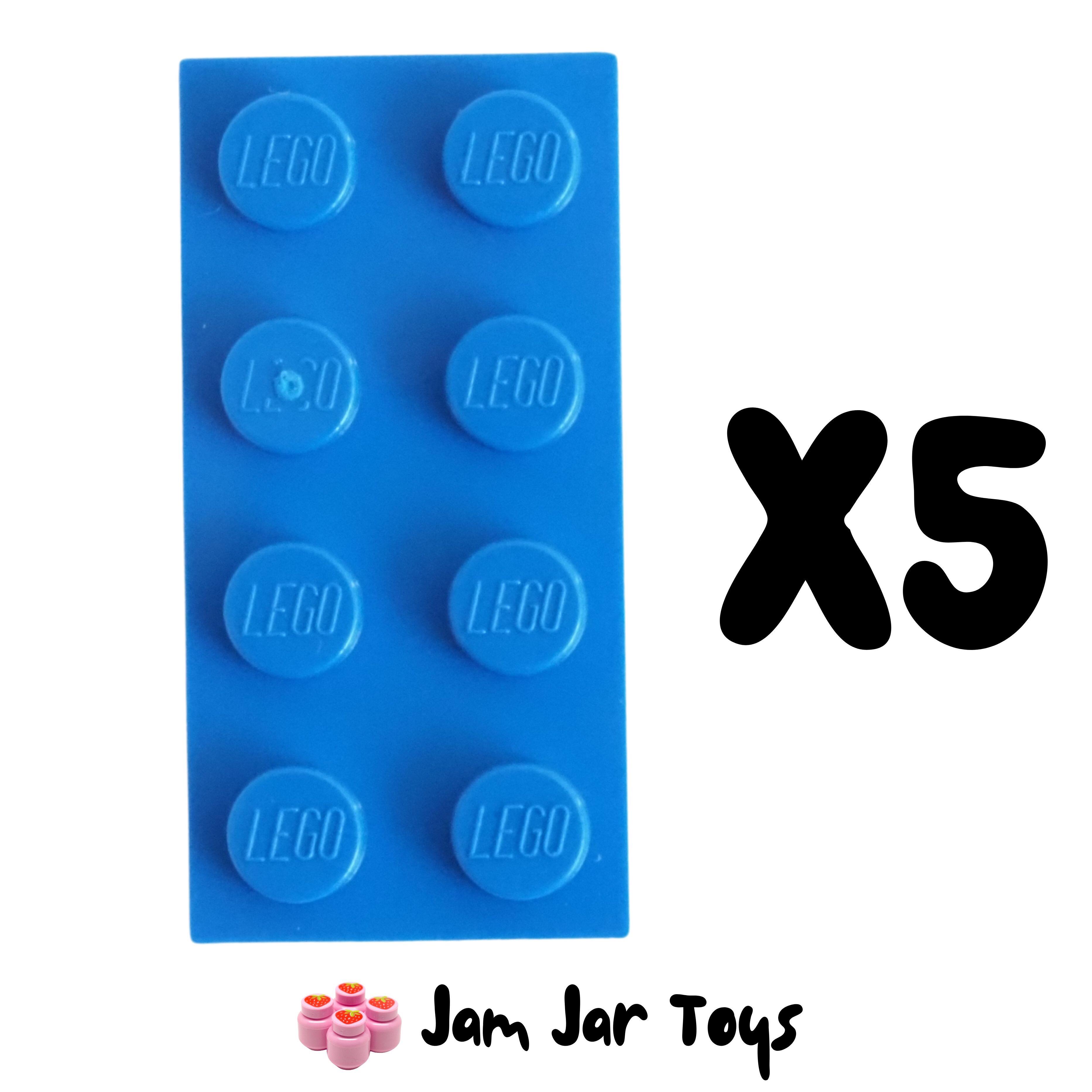 LEGO Five Blue 2 x 4 Tiles. ST24