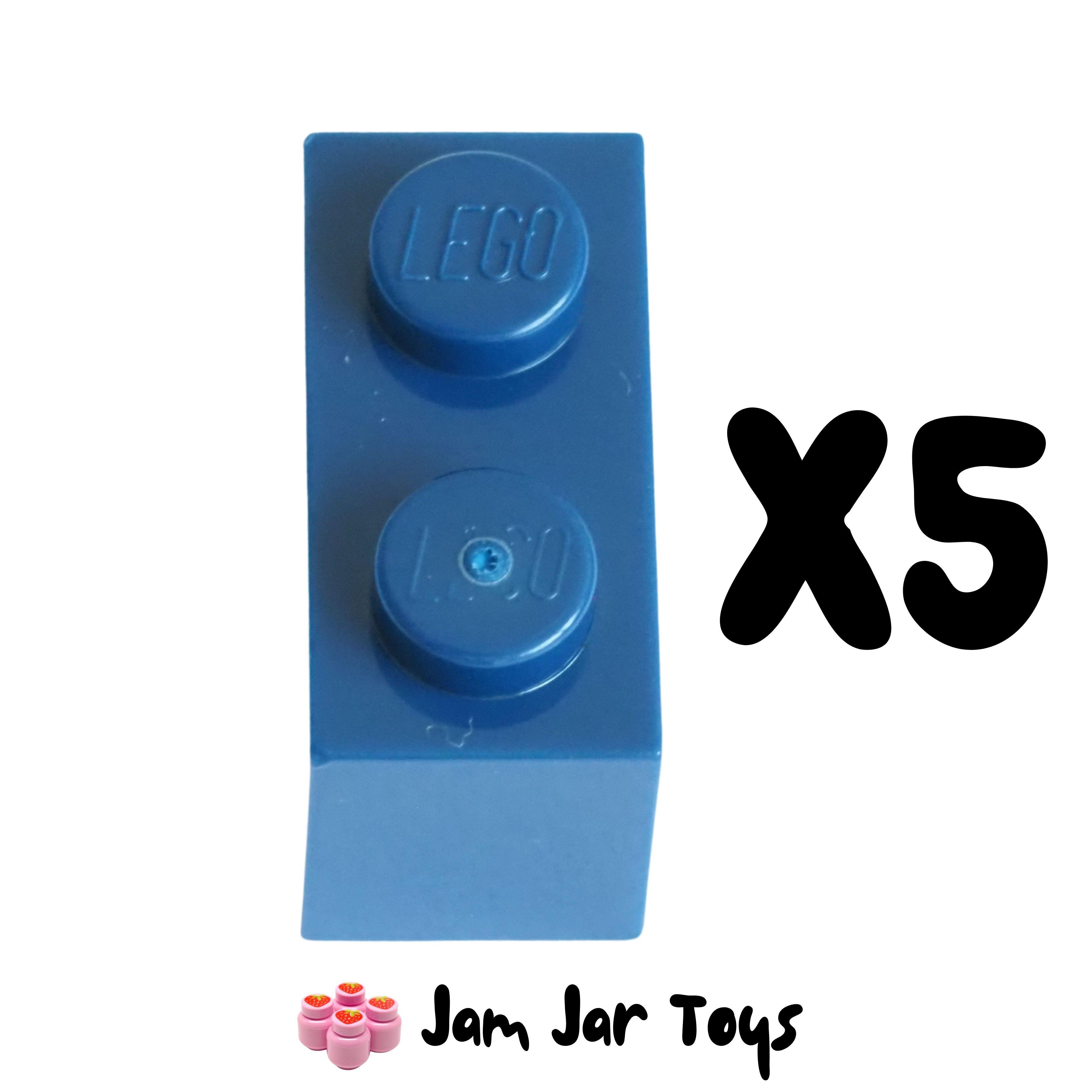 LEGO Five Dark Blue Bricks 1 x 2 BK42