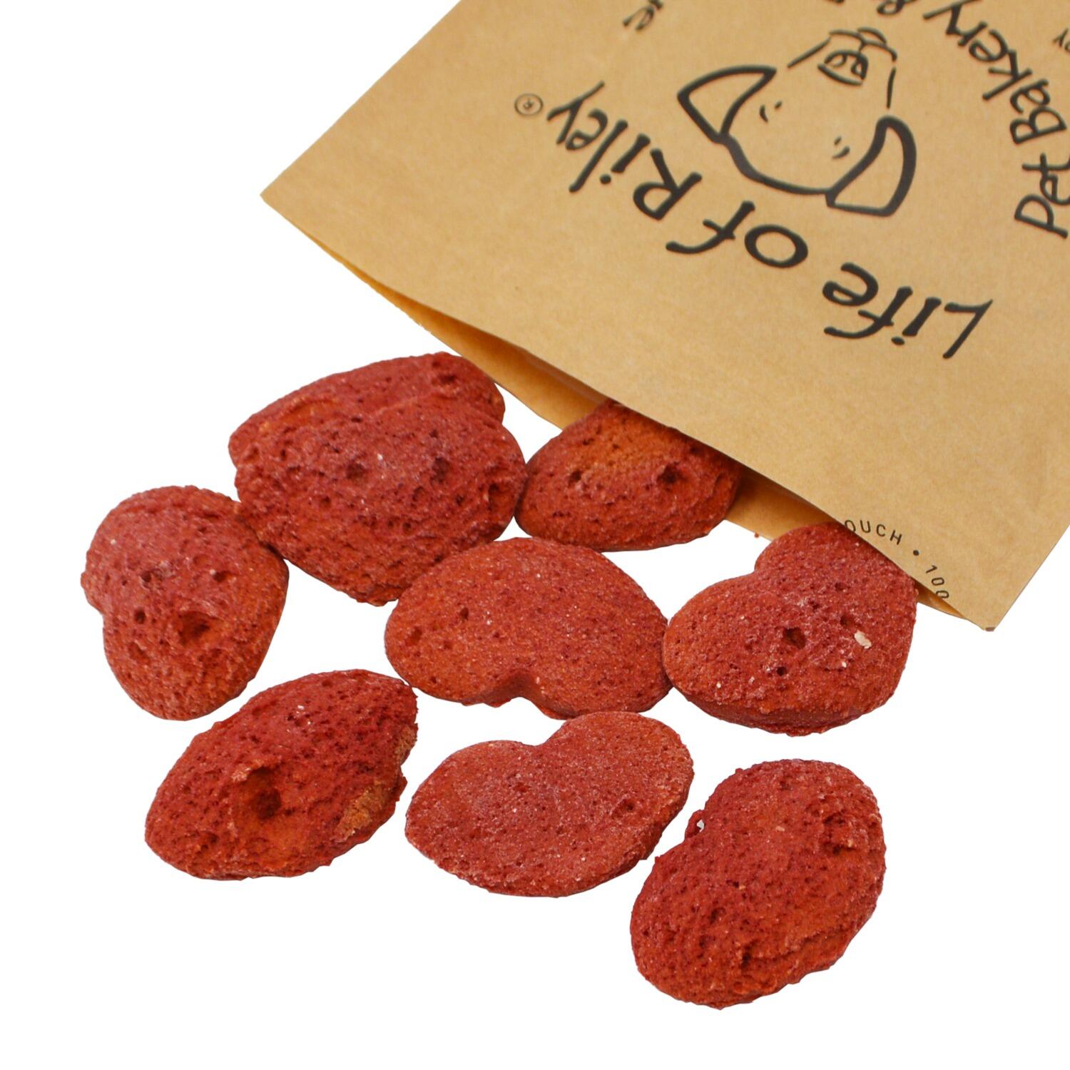 Life of Riley Bakery - Beetroot Hearts 100g