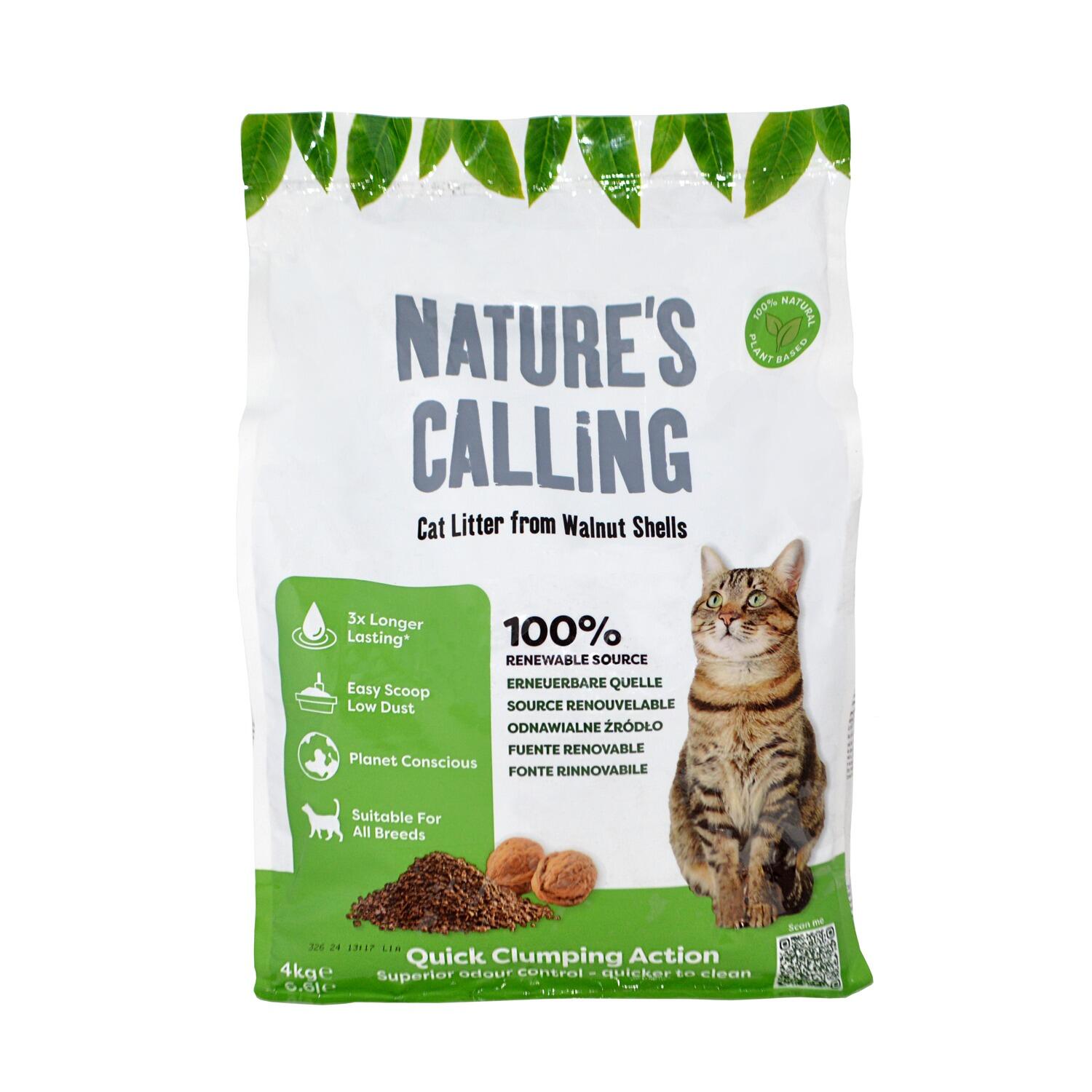 Nature's Calling Biodegradable Cat Litter 4kg