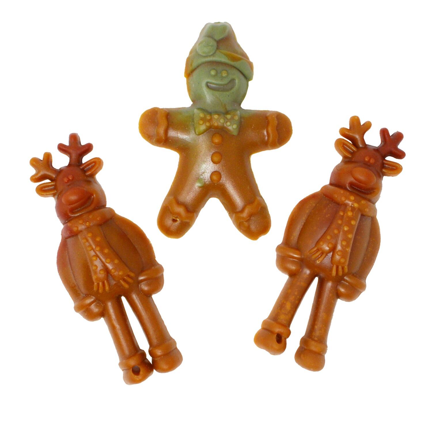 Maks Patch 'Ginger & Dasher' Festive Chews - Medium (Pack of 3)