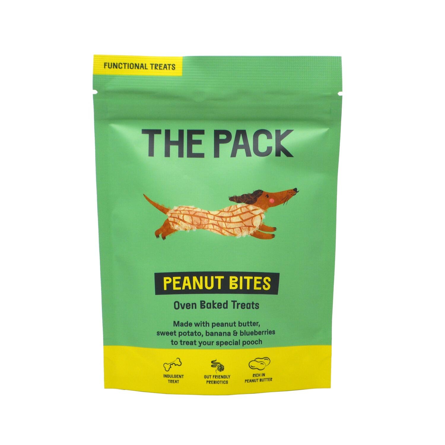 The Pack Peanut Bites Functional Dog Treats 100g