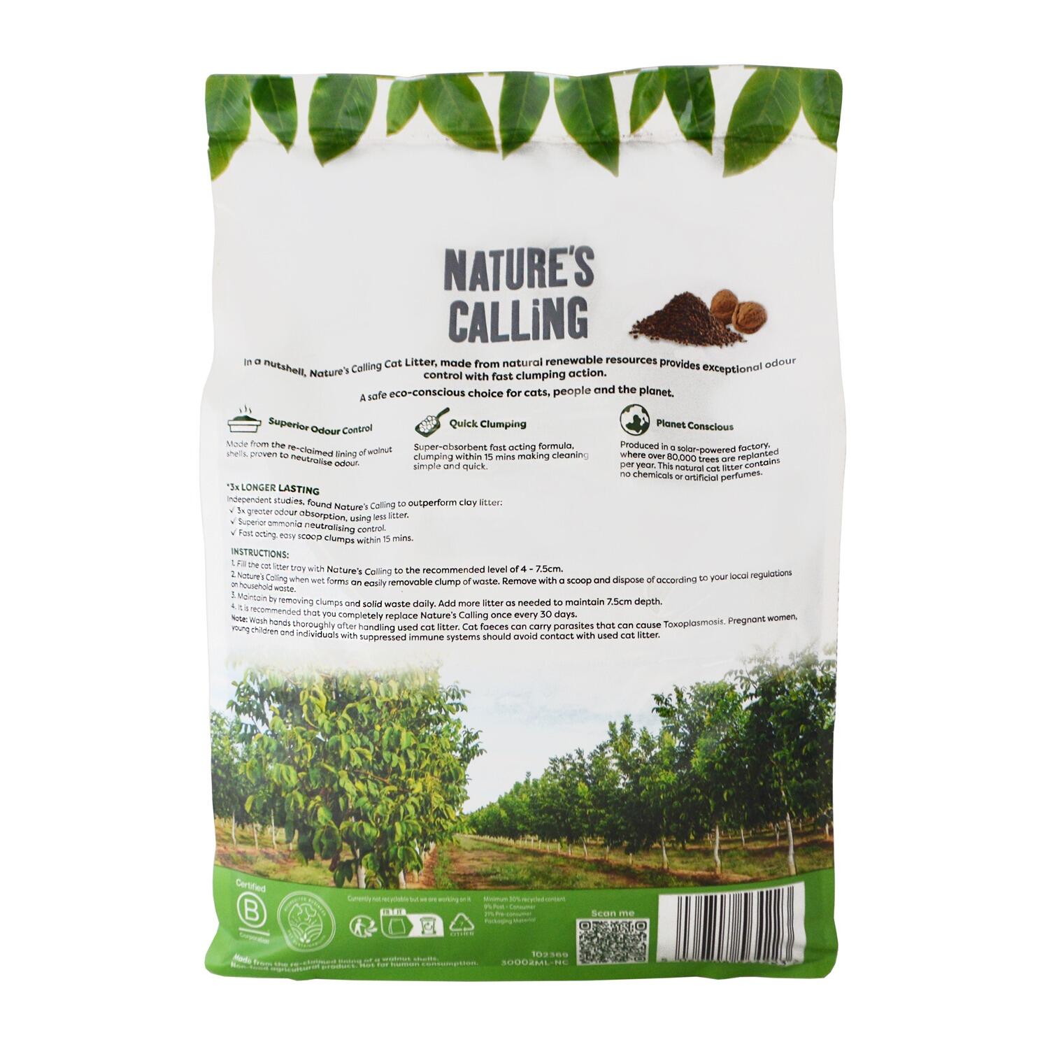 Nature's Calling Biodegradable Cat Litter 4kg