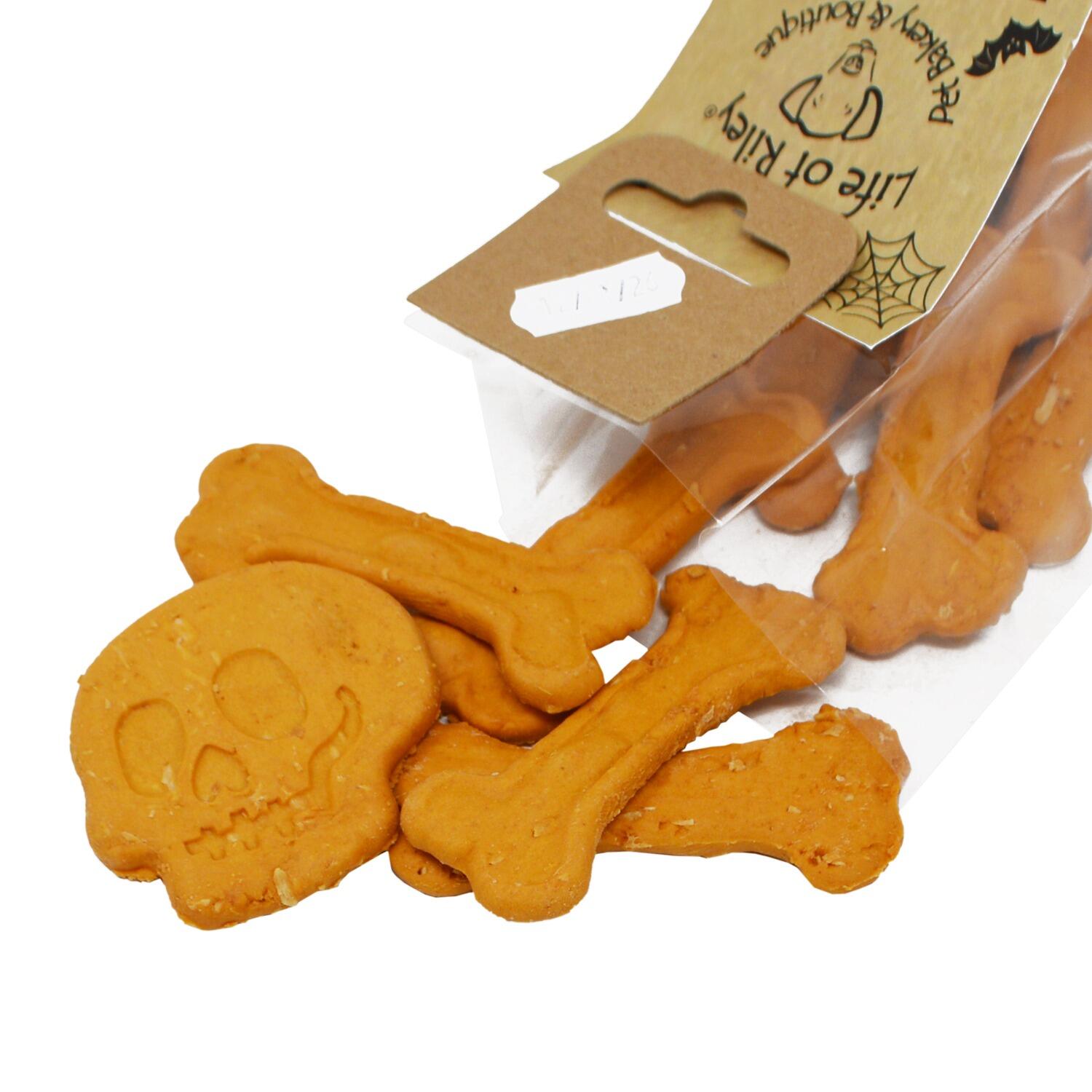 Life of Riley Bakery - Bag 'O' Bones Halloween Biscuits 100g