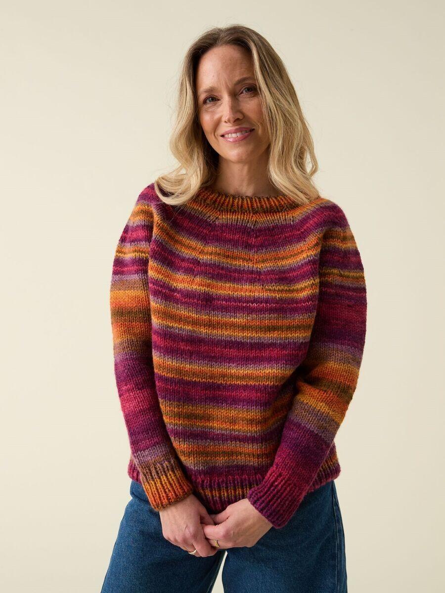 Top down Yoke Sweater Knitting Pattern for Sirdar Hayfield Spirit ...