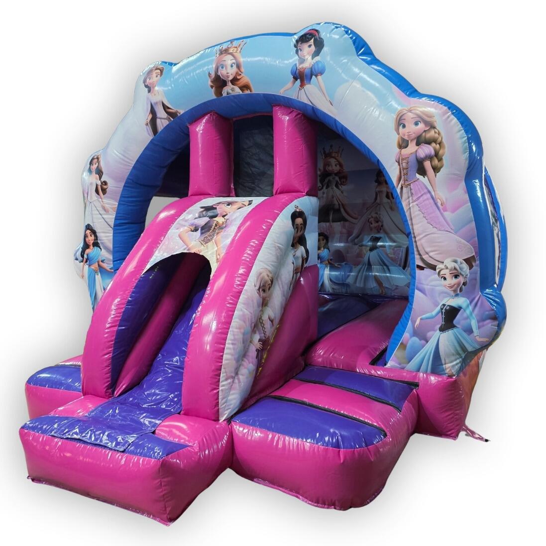 12ft x 15ft Princess Curved Front Slide Combo