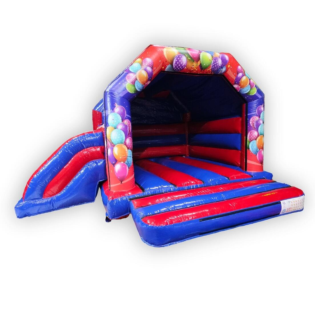 17ft x 15ft Party 2026 Red & Blue 5pc Side Slide Combo