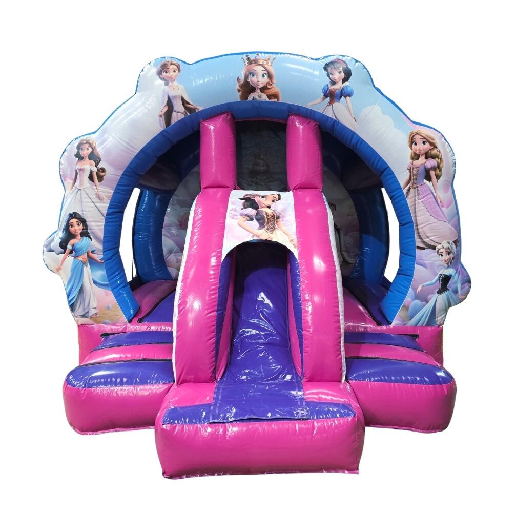 12ft x 15ft Princess Curved Front Slide Combo