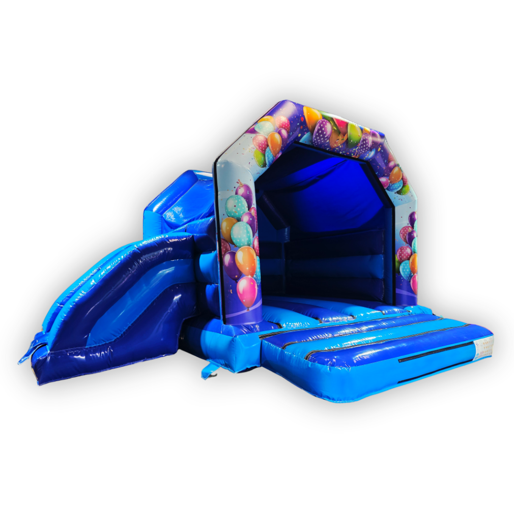 17ft x 15ft Party 2026 Light Blue & Dark Blue 5pc Side Slide Combo
