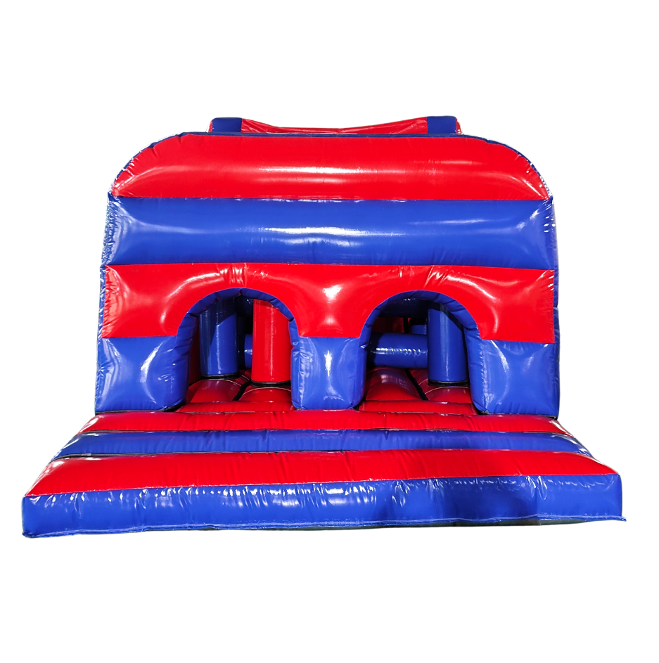 35ft 1 Part Red & Dark Blue Obstacle Course